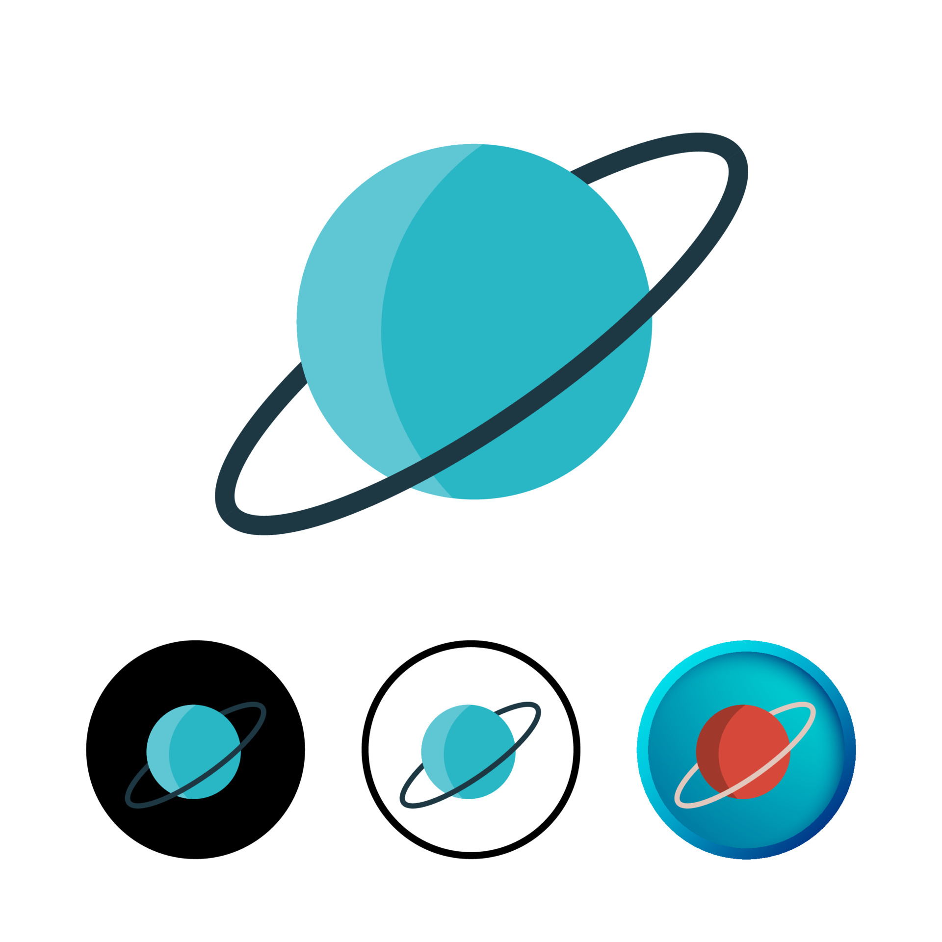 Abstract Planet Icon Illustration 3721076 Vector Art at Vecteezy
