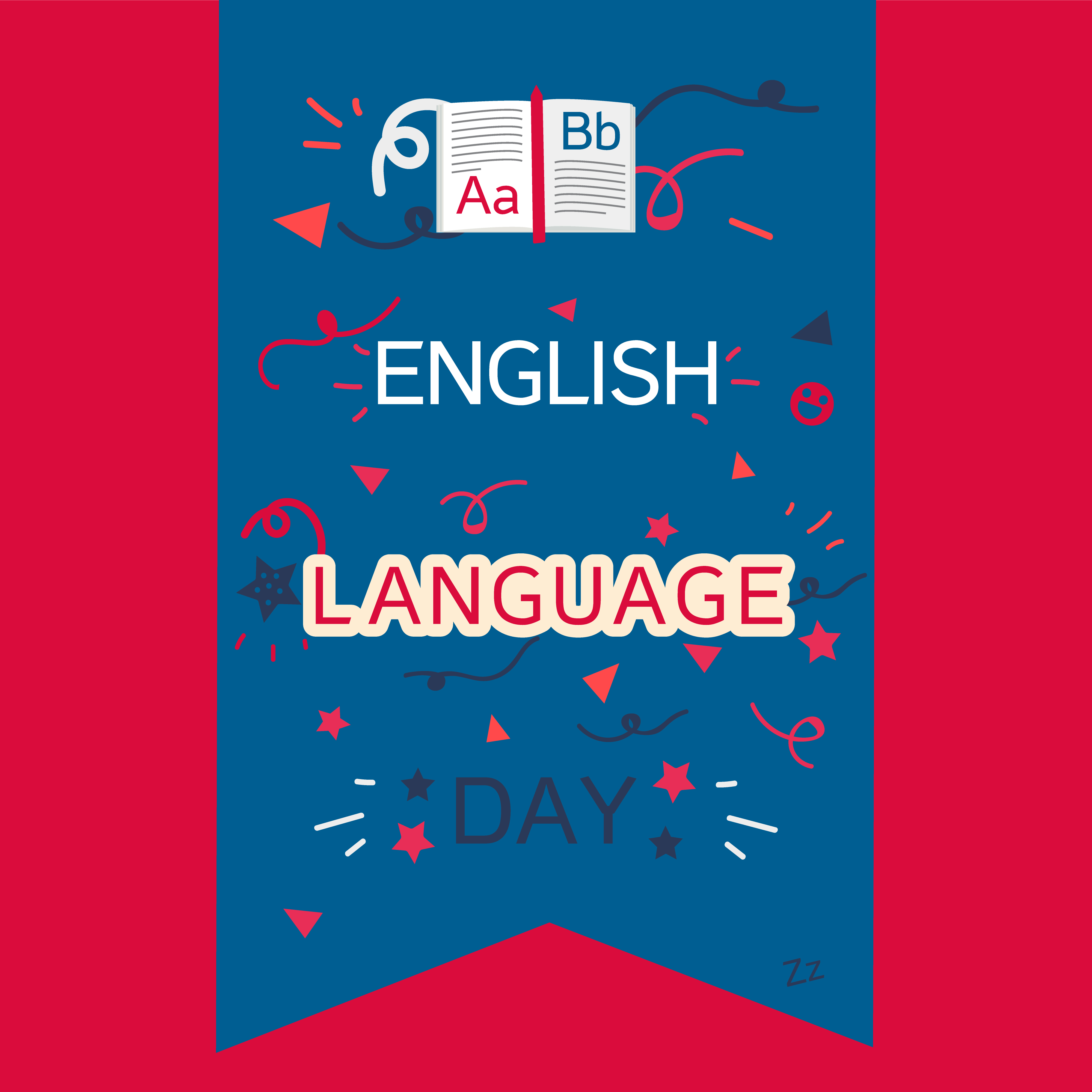 English Language Day Banner 3725721 Vector Art at Vecteezy