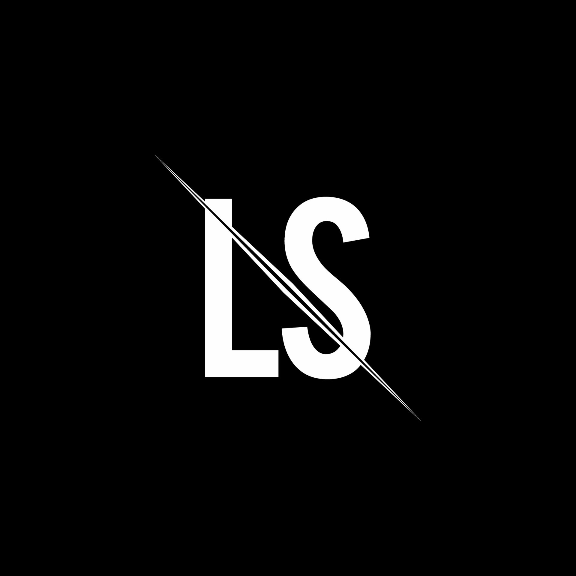 monograma del logotipo de ls con plantilla de diseño de estilo de barra 3741026 Vector en Vecteezy