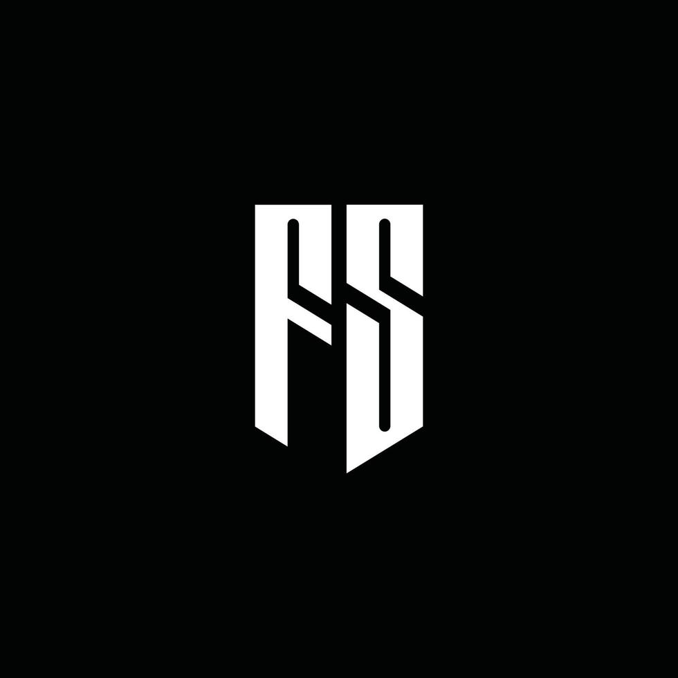 FS logo monogram with emblem style isolated on black background 3741067 ... FS logo monogram with emblem style isolated on black background 3741067 ...