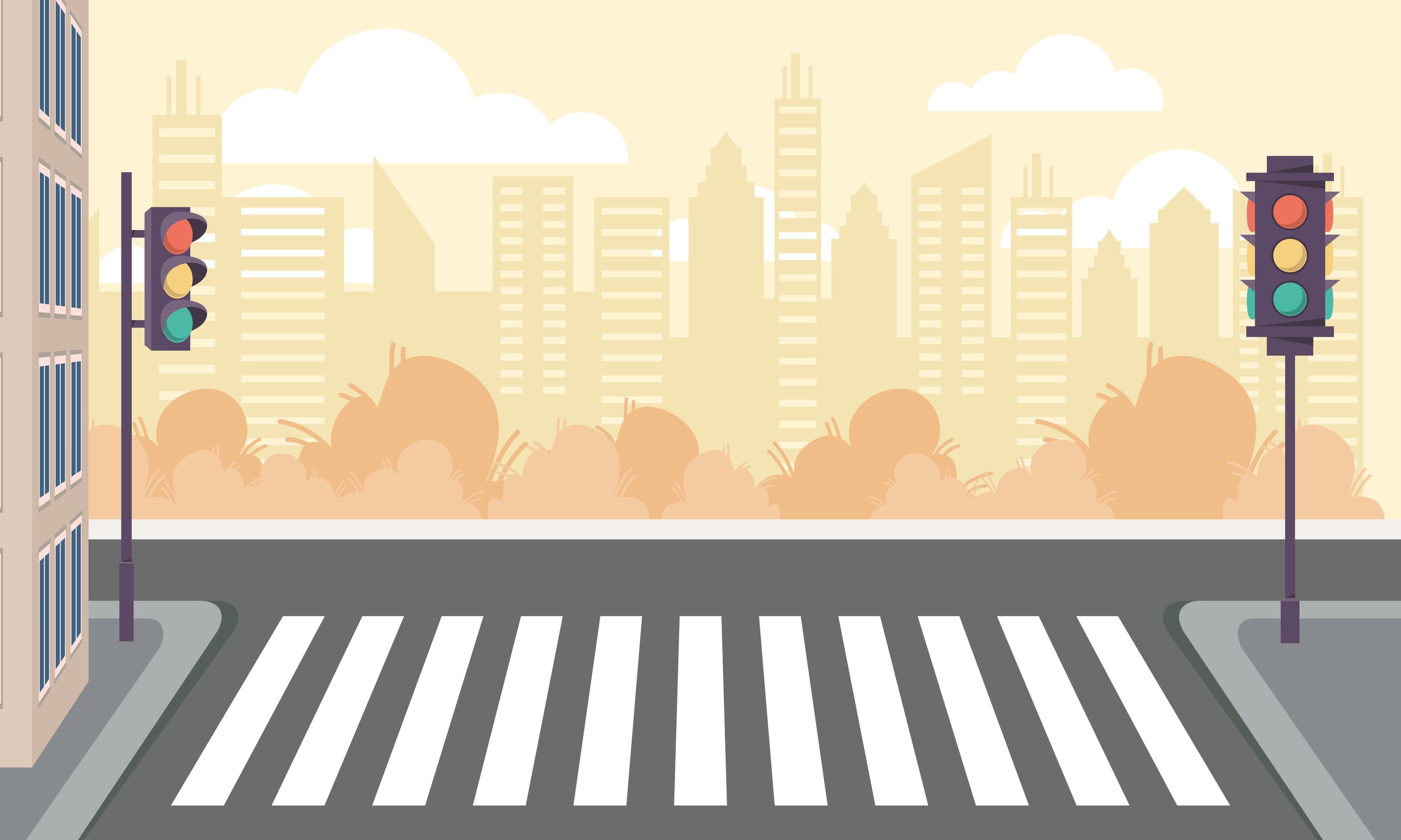 crosswalk and traffic lights 3753952 Vector Art at Vecteezy crosswalk and traffic lights 3753952 Vector Art at Vecteezy