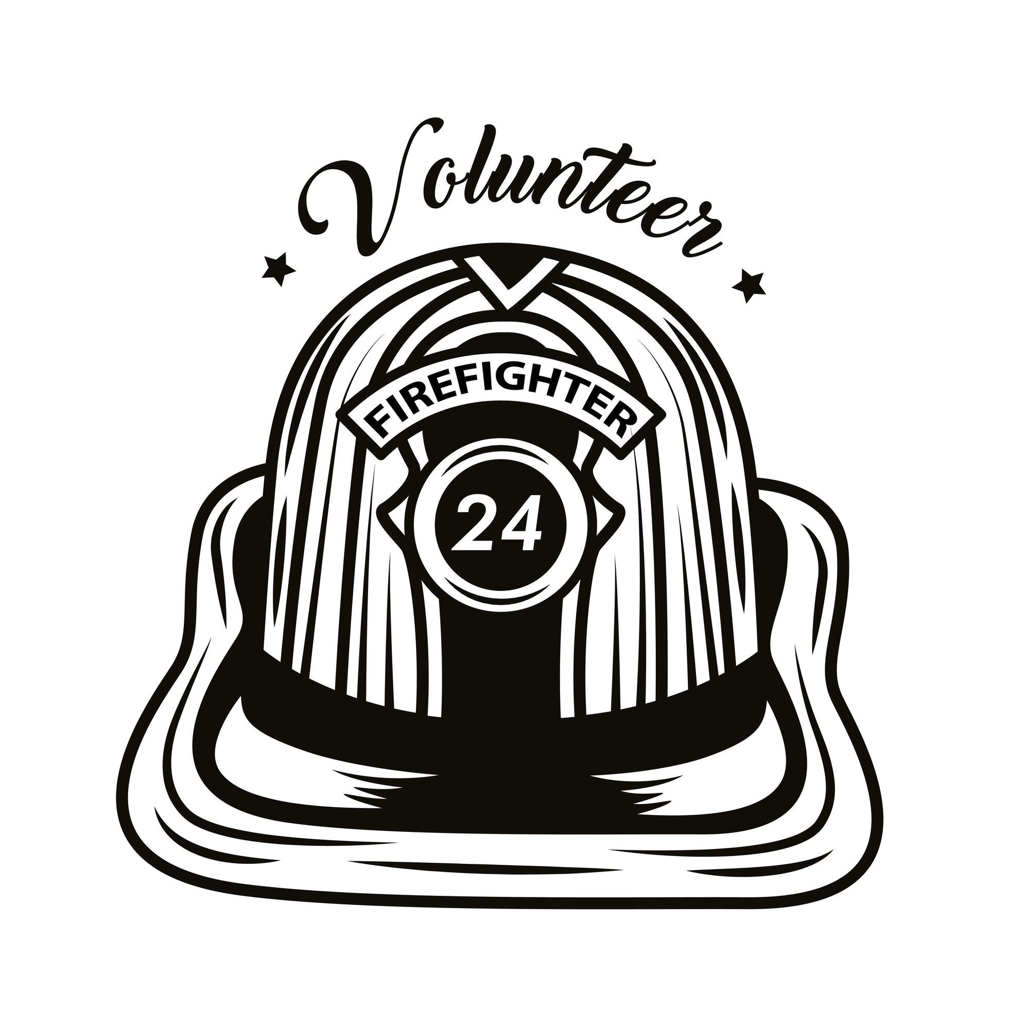 firefighter badge with helmet 3754583 Vector Art at Vecteezy