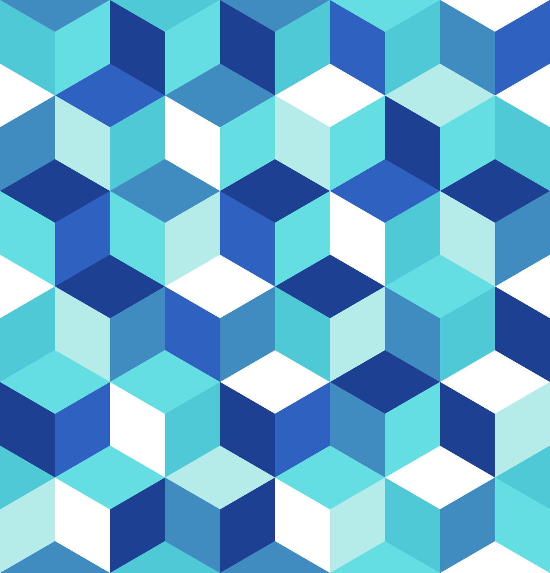 Seamless Pattern Of Colored Cubes Endless Multicolored Cubic