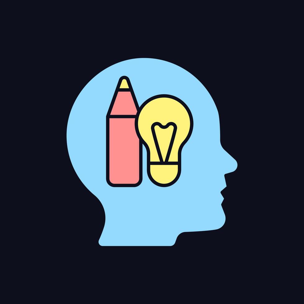 Creative motivation RGB color icon for dark theme 3768160 Vector Art at ... Creative motivation RGB color icon for dark theme 3768160 Vector Art at ...
