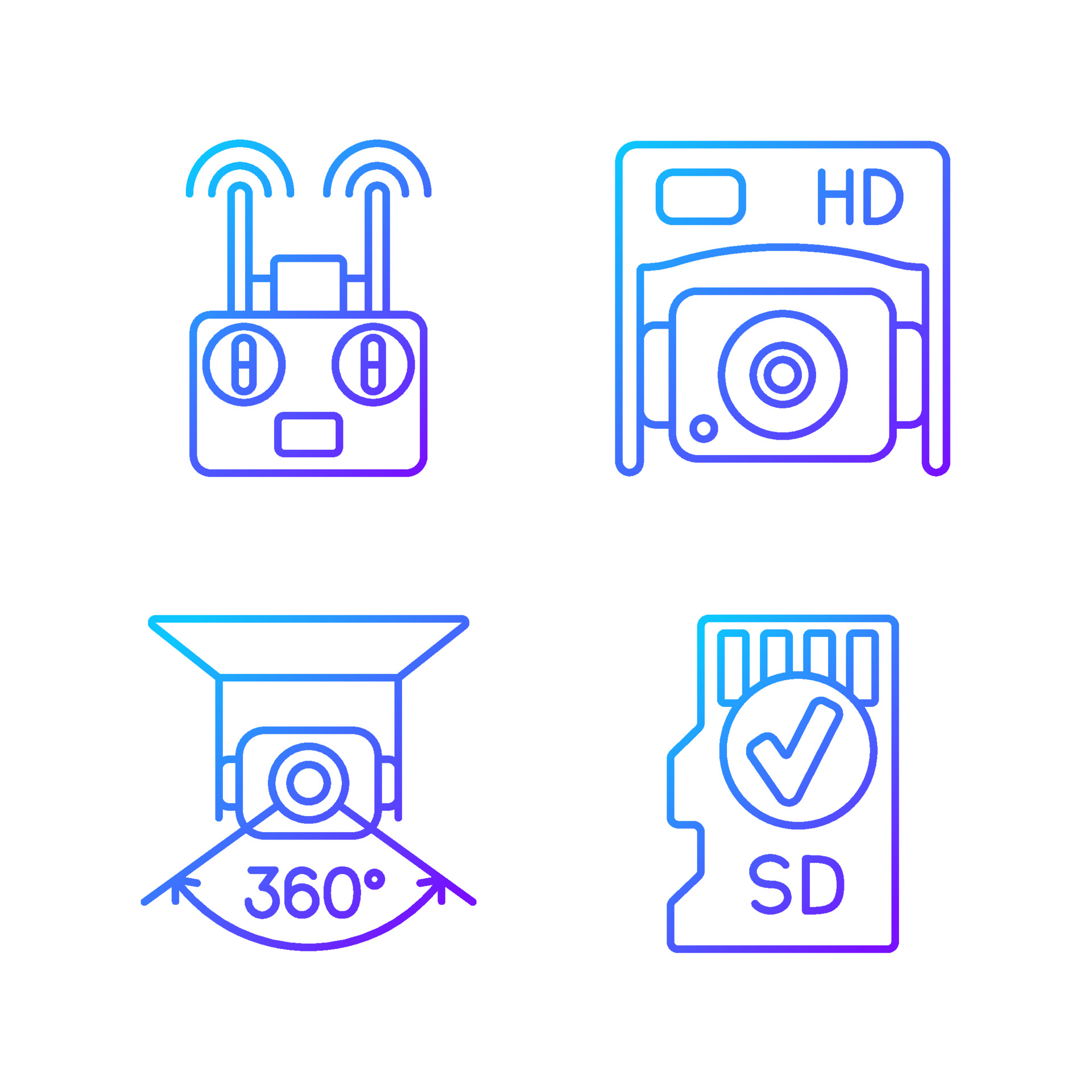 Effective drone use gradient linear vector manual label icons set 3768610 Vector Art at Vecteezy