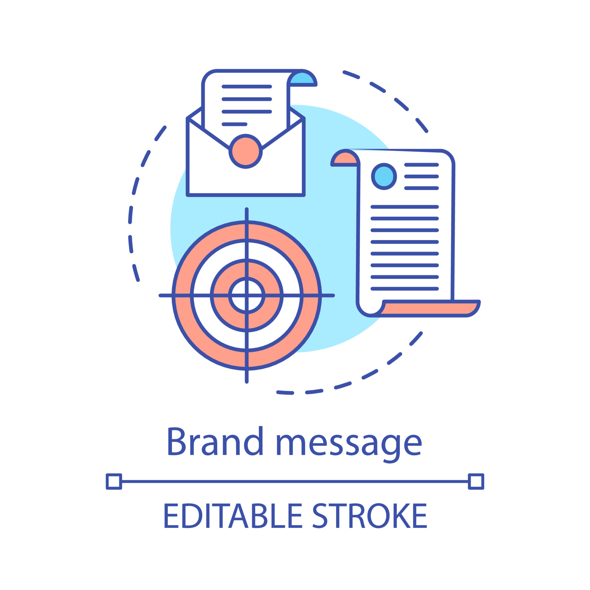 Brand message concept icon 3769930 Vector Art at Vecteezy