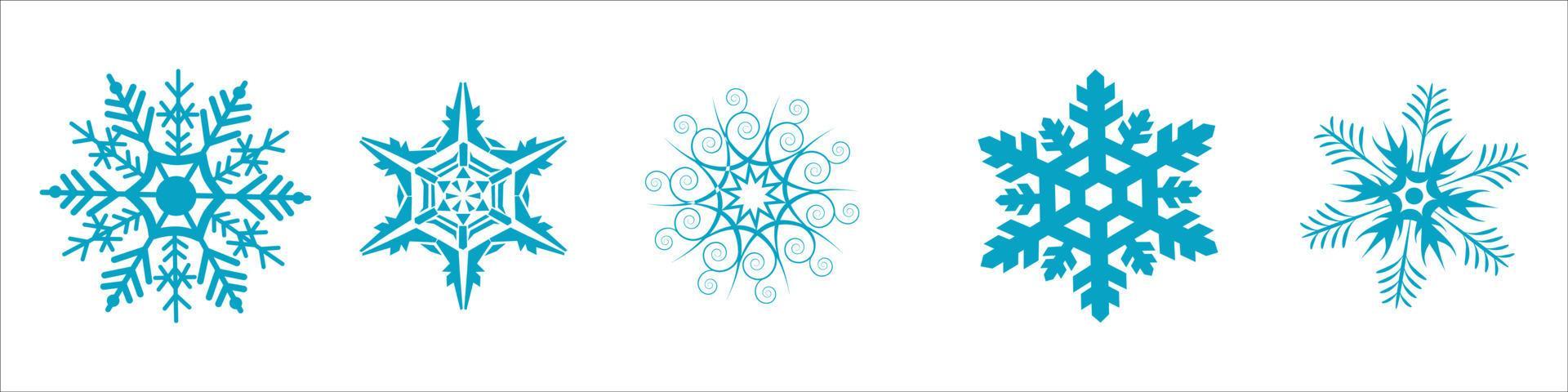 Vector Snowflakes Set 3777851 Vector Art at Vecteezy