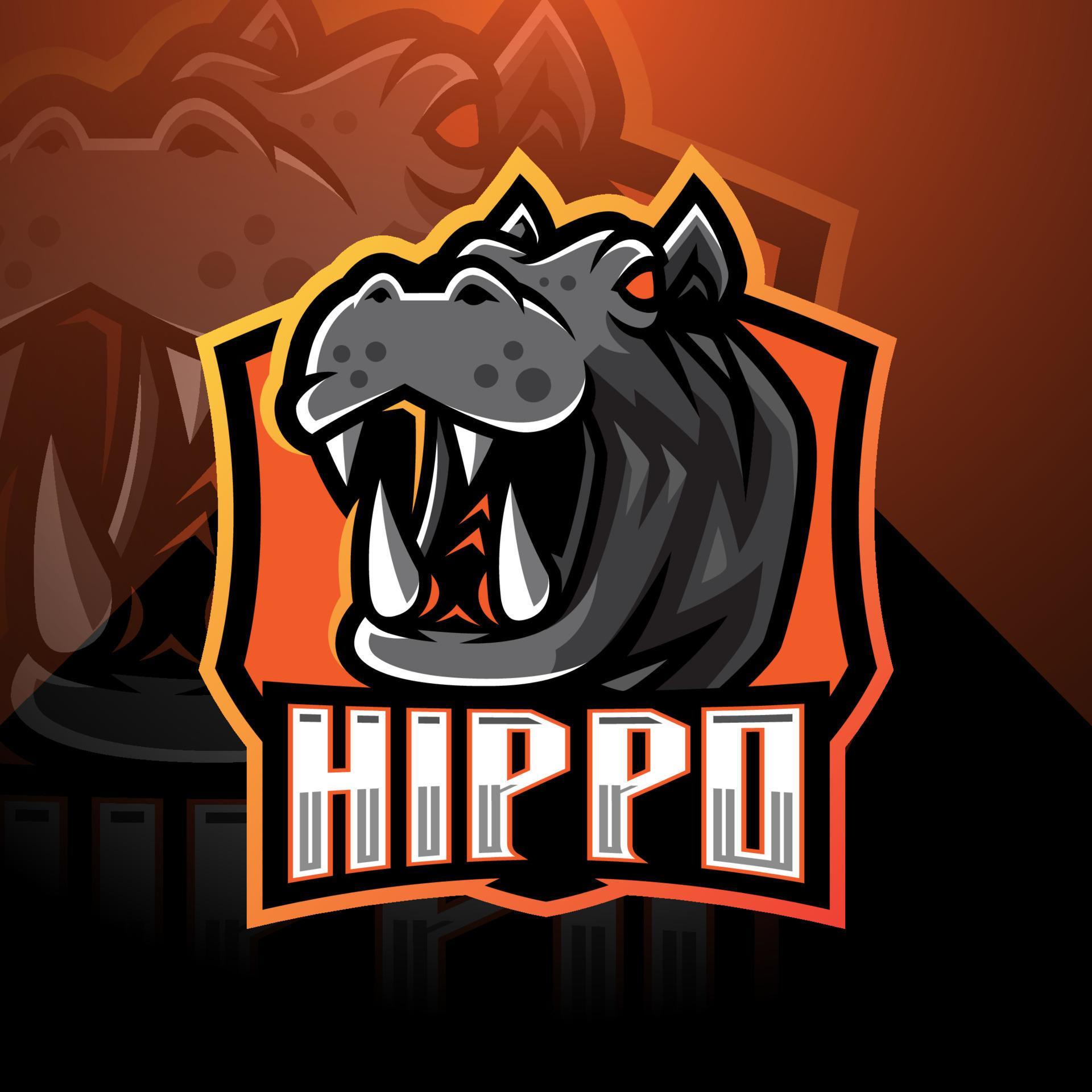 Hippo Esport Mascot Logo Design 3781656 Vector Art At Vecteezy