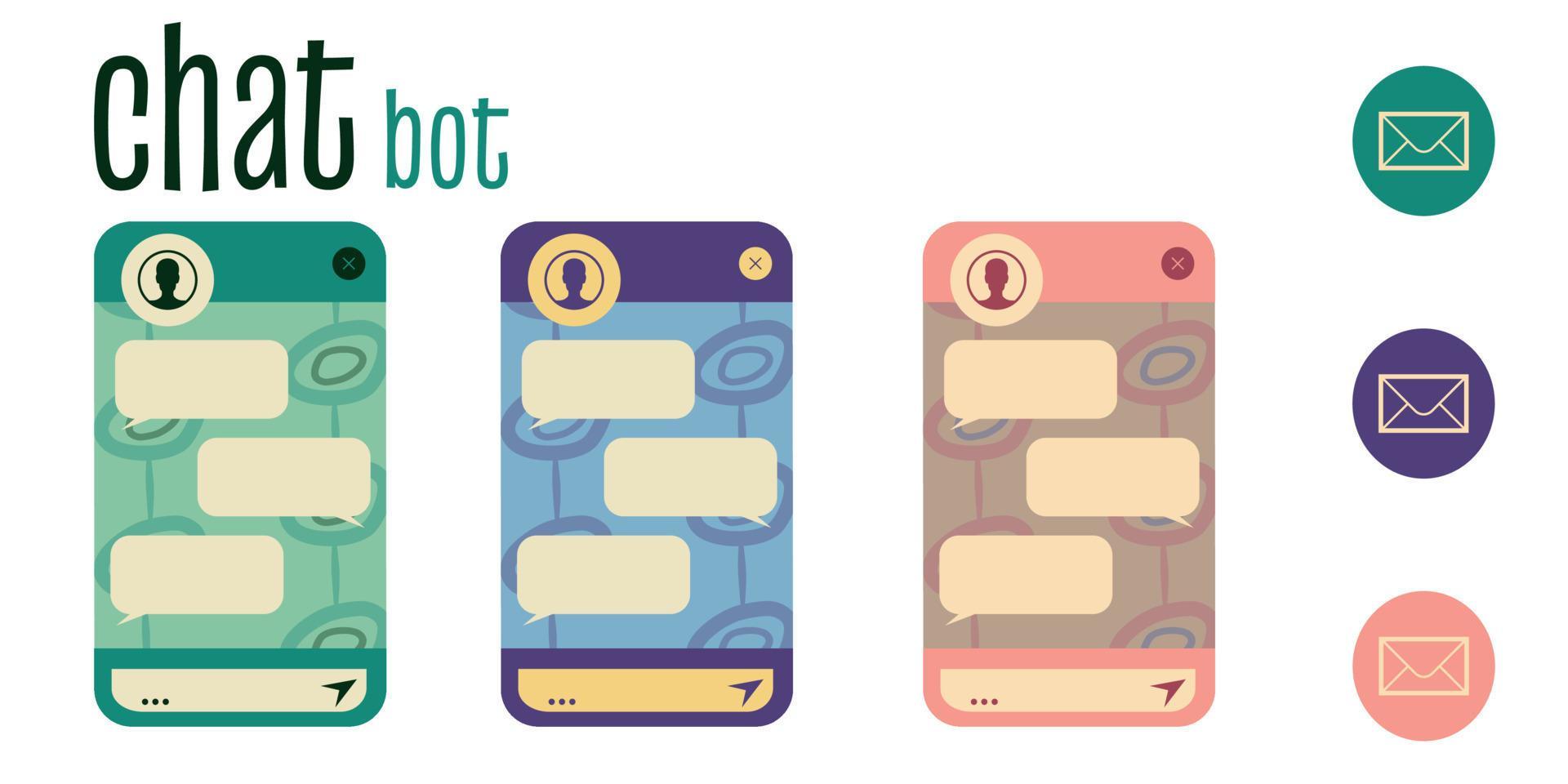 Interface of the dialog box site, the form of questions for user ...