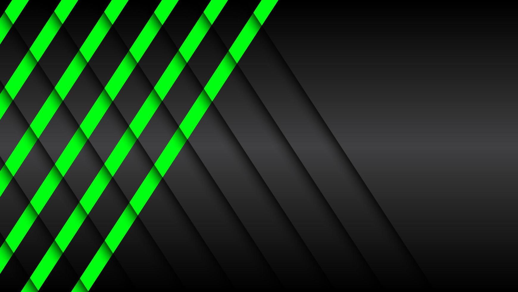 Fondo De Diseño De Material Negro Y Verde Con Rayas Diagonales Verdes
