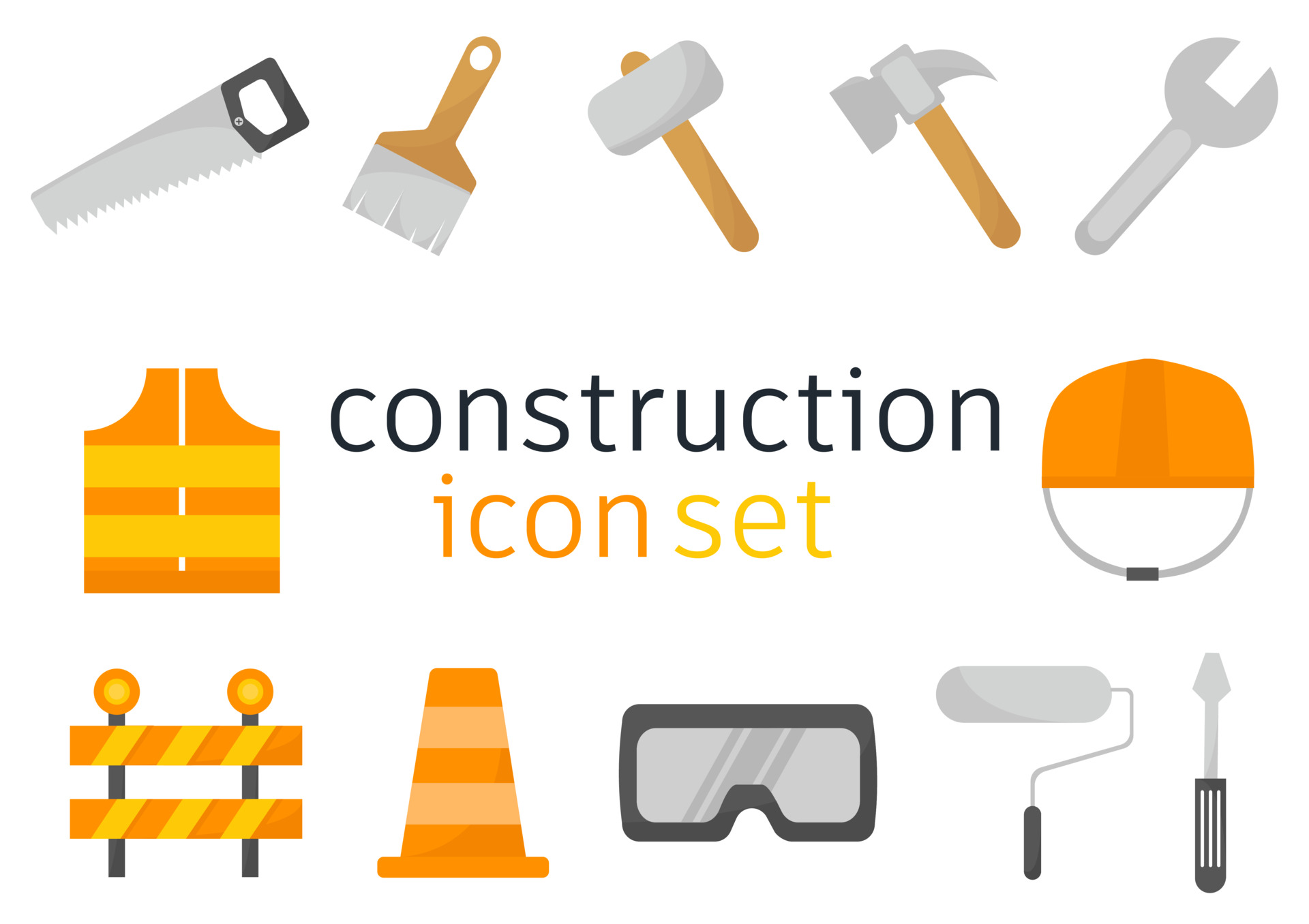 collection of illustration tools 3807017 Vector Art at Vecteezy