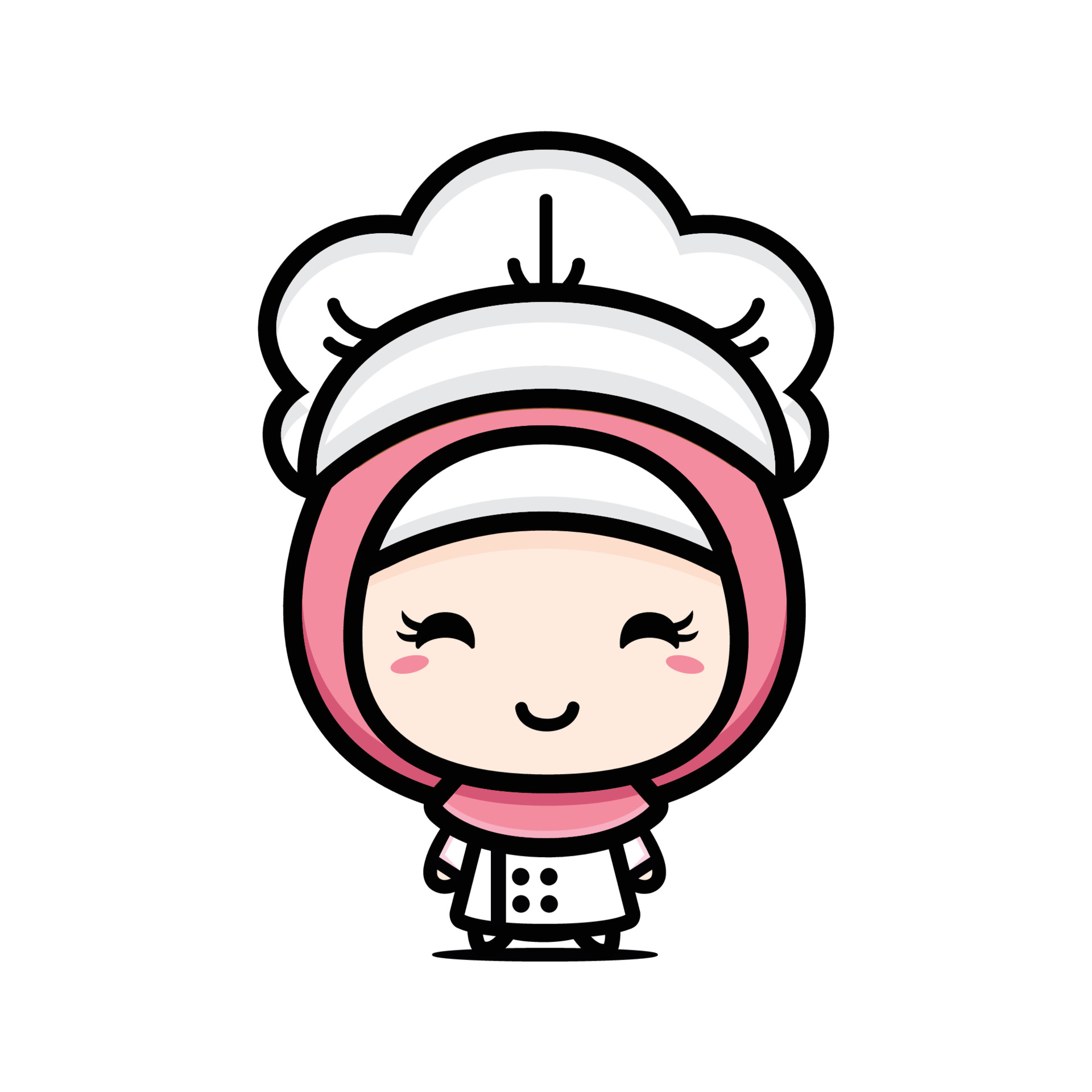 Cute Muslim Girl Vector Design 3809202 Vector Art At Vecteezy