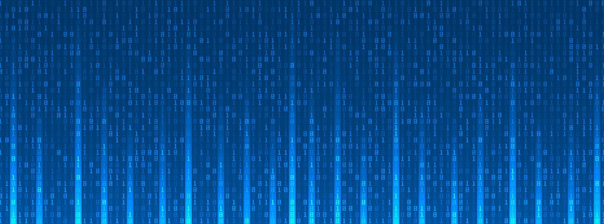 Digital binary code data background, computer numbers, technological ...