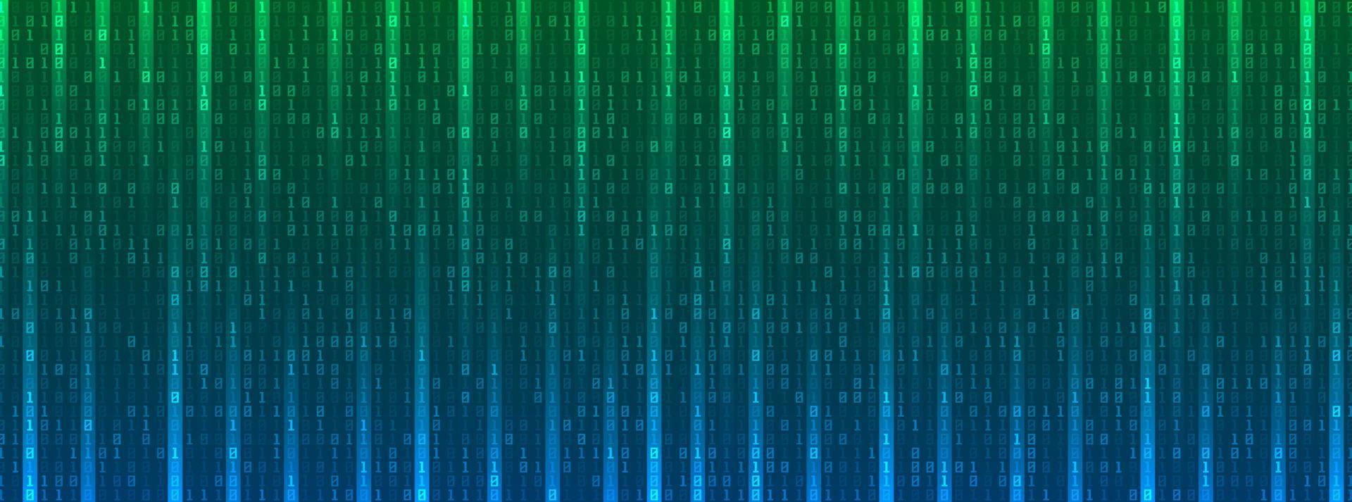 Digital binary code data background, computer numbers, technological ...