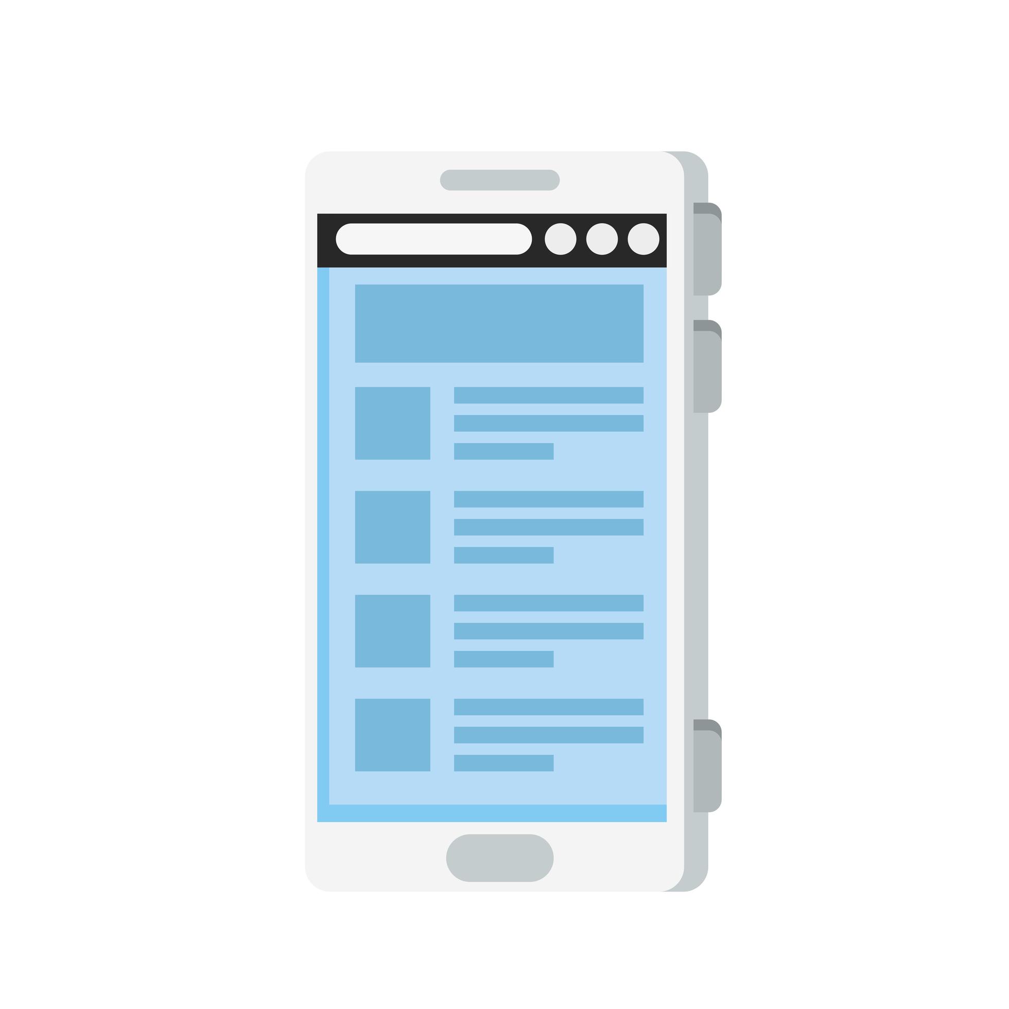 Isolated digital smartphone 3812847 Vector Art at Vecteezy