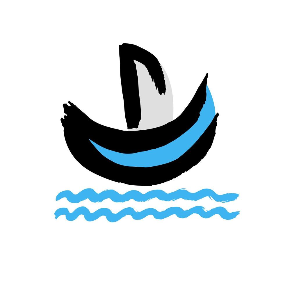 Doodle grunge style icon. Hand drawing paint, brush drawing 3819380 ...