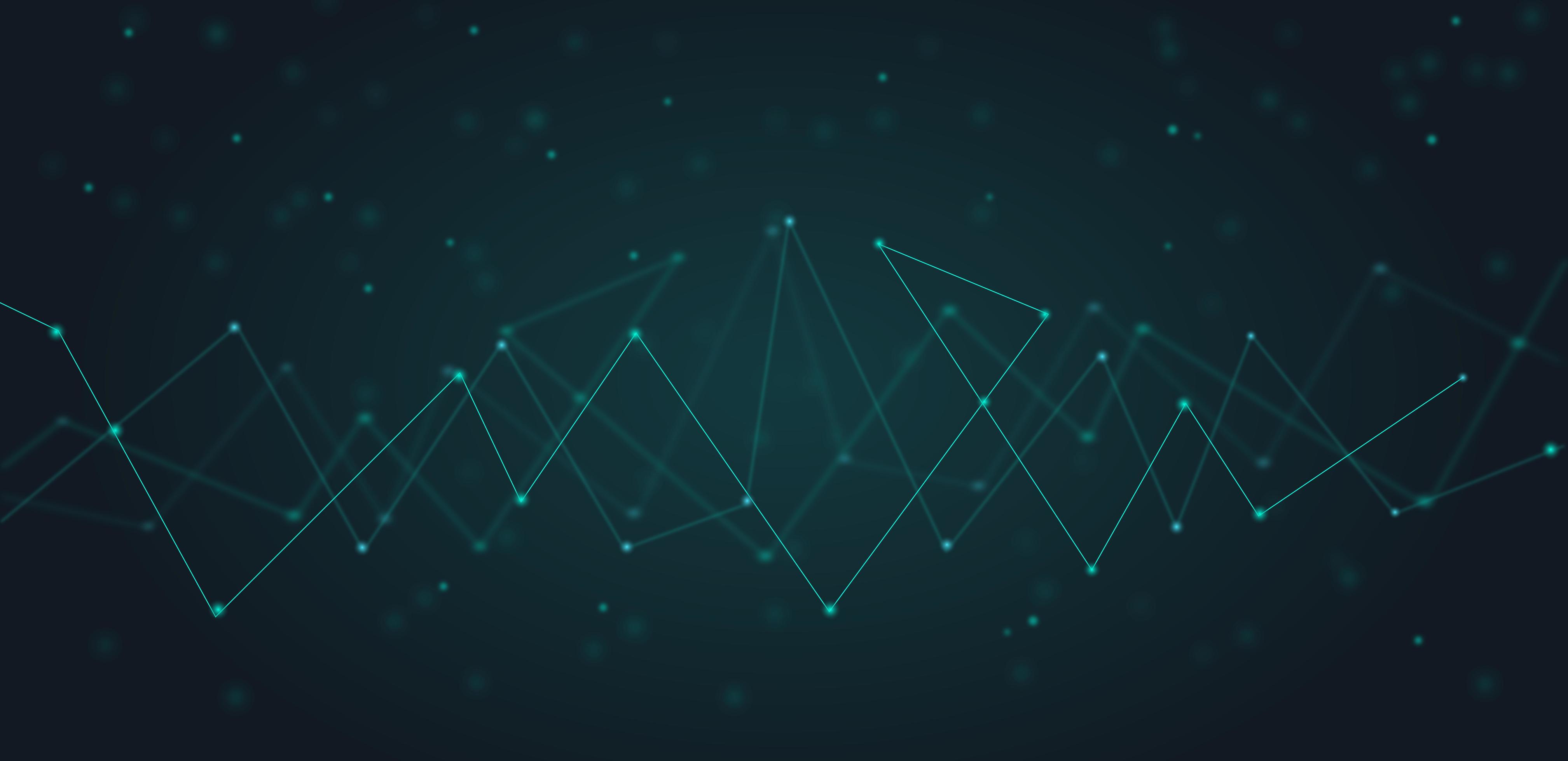 Abstract connecting dots and lines. Connection science and technology background.illustration ...