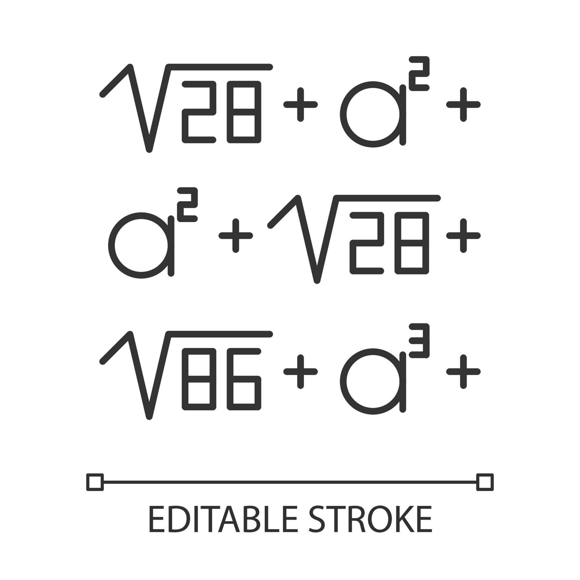 Mathematical Problem Linear Icon Math Puzzle Mental Exercise Mathematical Problem Linear Icon Math Puzzle Mental Exercise