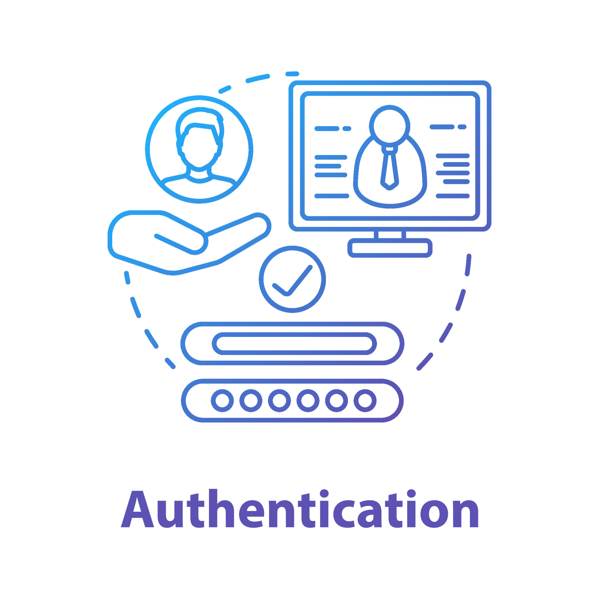 Authentication Concept Icon User Authorization Login Personal