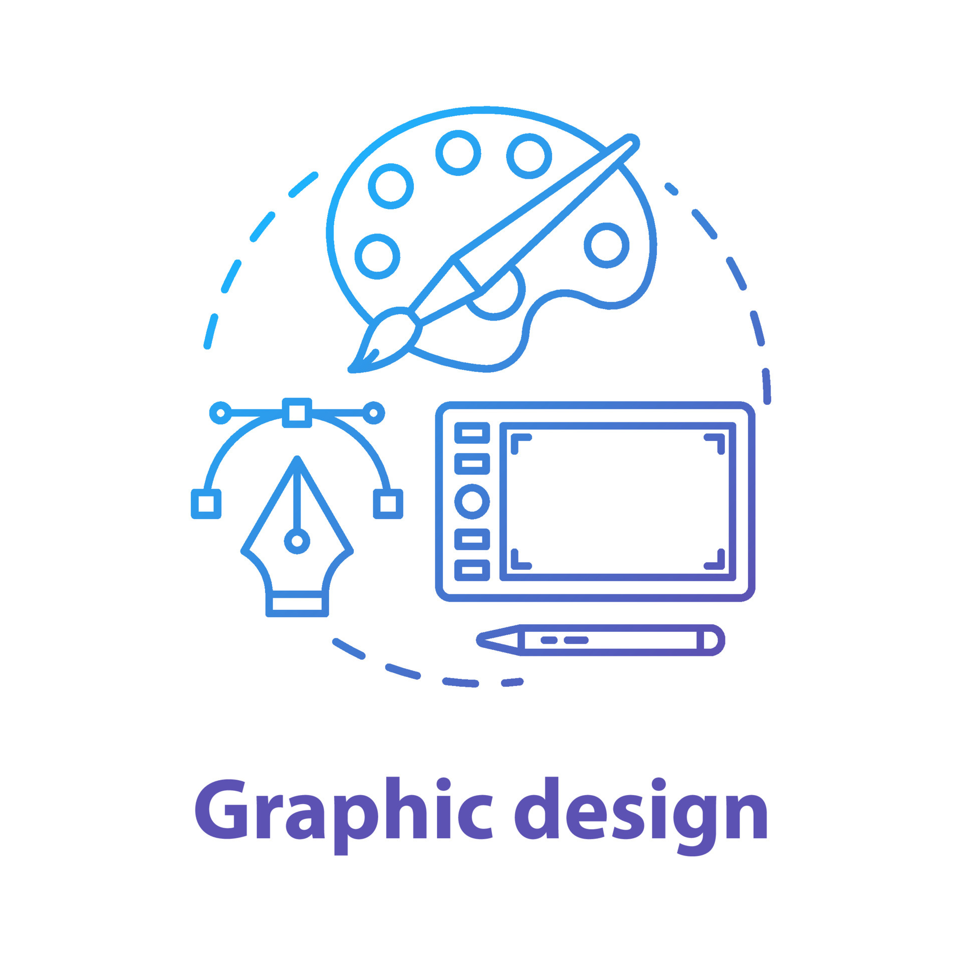 Graphic Design Concept Icon Mobile Device Application Digital Interface Development Idea Thin
