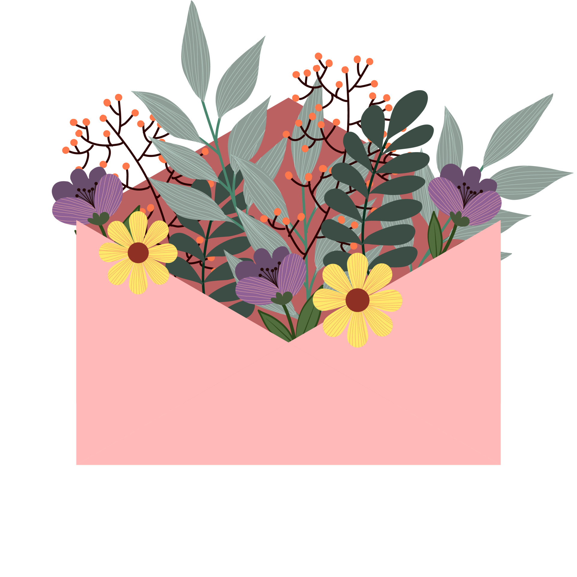 Aesthetic Envelope flowers vector 3839191 Vector Art at Vecteezy Aesthetic Envelope flowers vector 3839191 Vector Art at Vecteezy