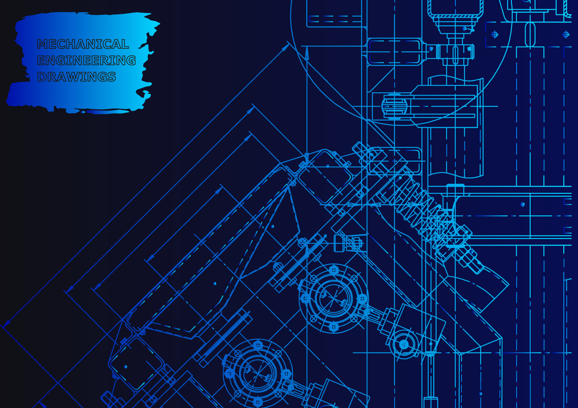 Machine-building industry. Computer aided design systems 3850724 Vector ...