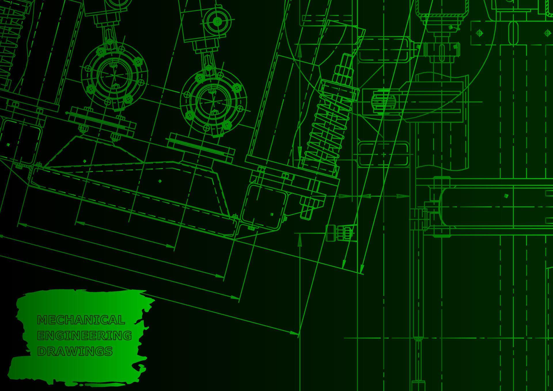 Machine-building industry. Computer aided design systems 3851078 Vector ...