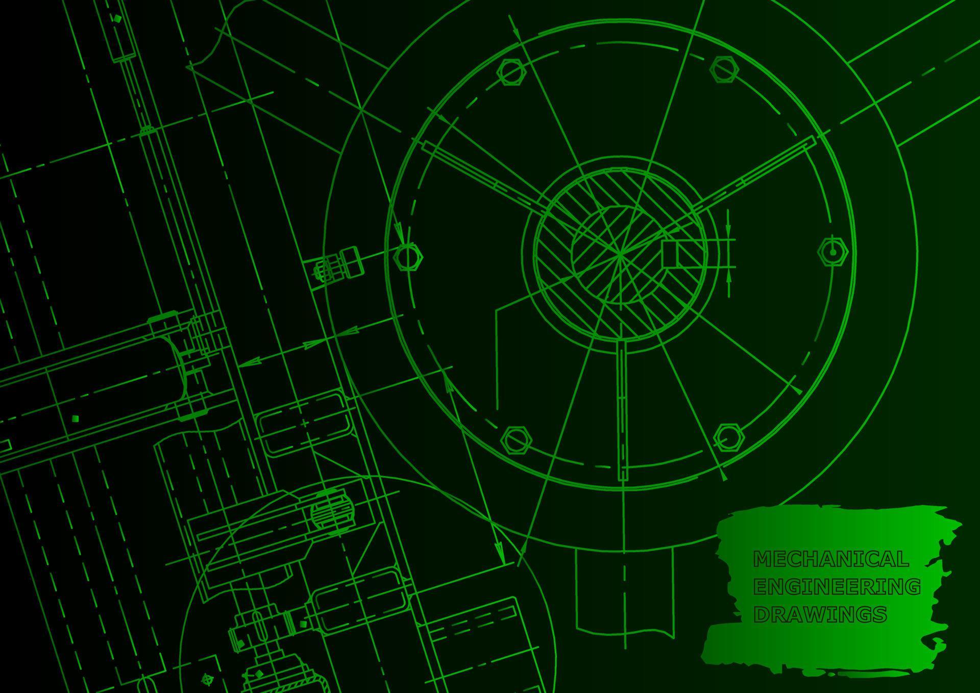 Computer aided design systems. Technical illustrations, background ...