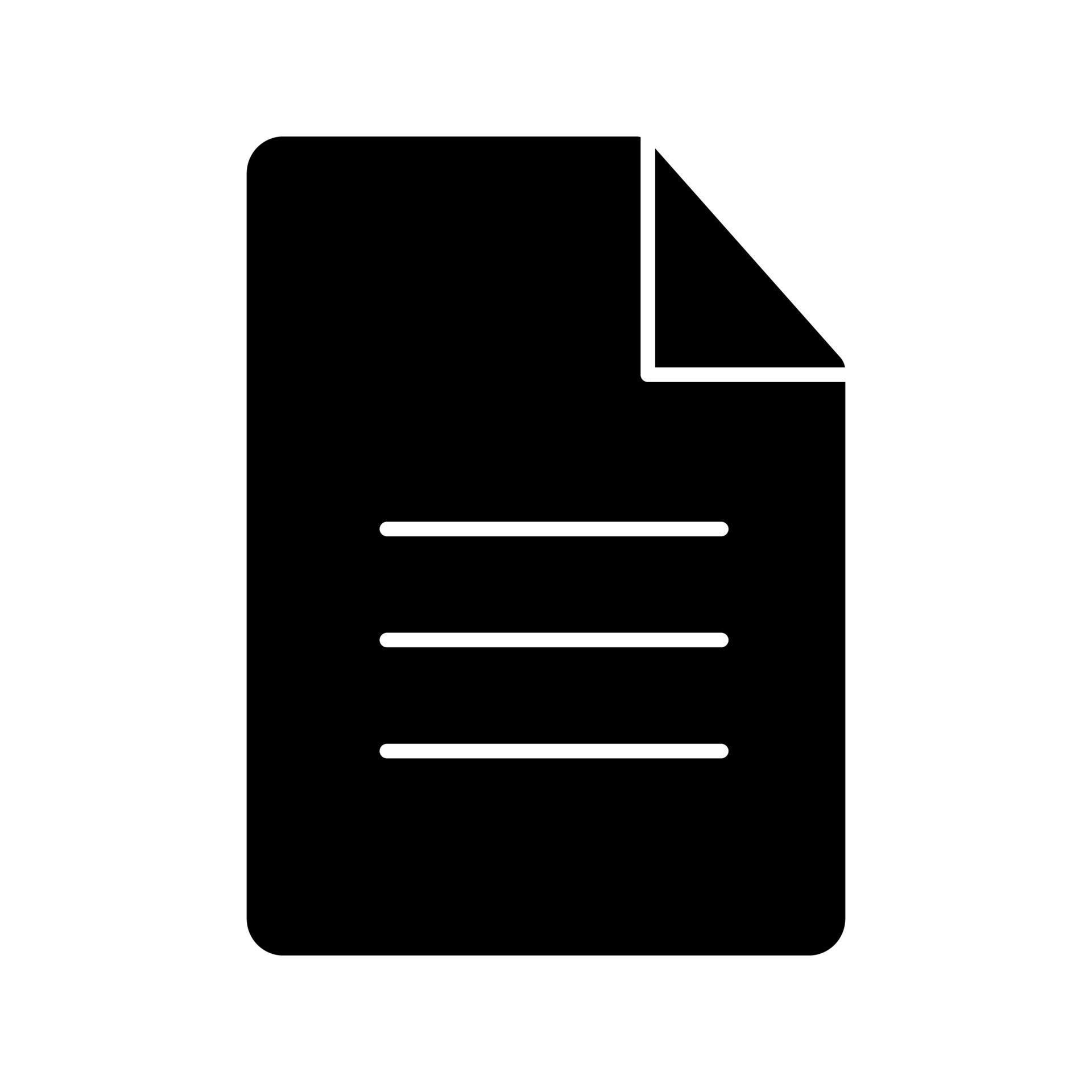File glyph icon. Description. Note. Digital document. Information ...