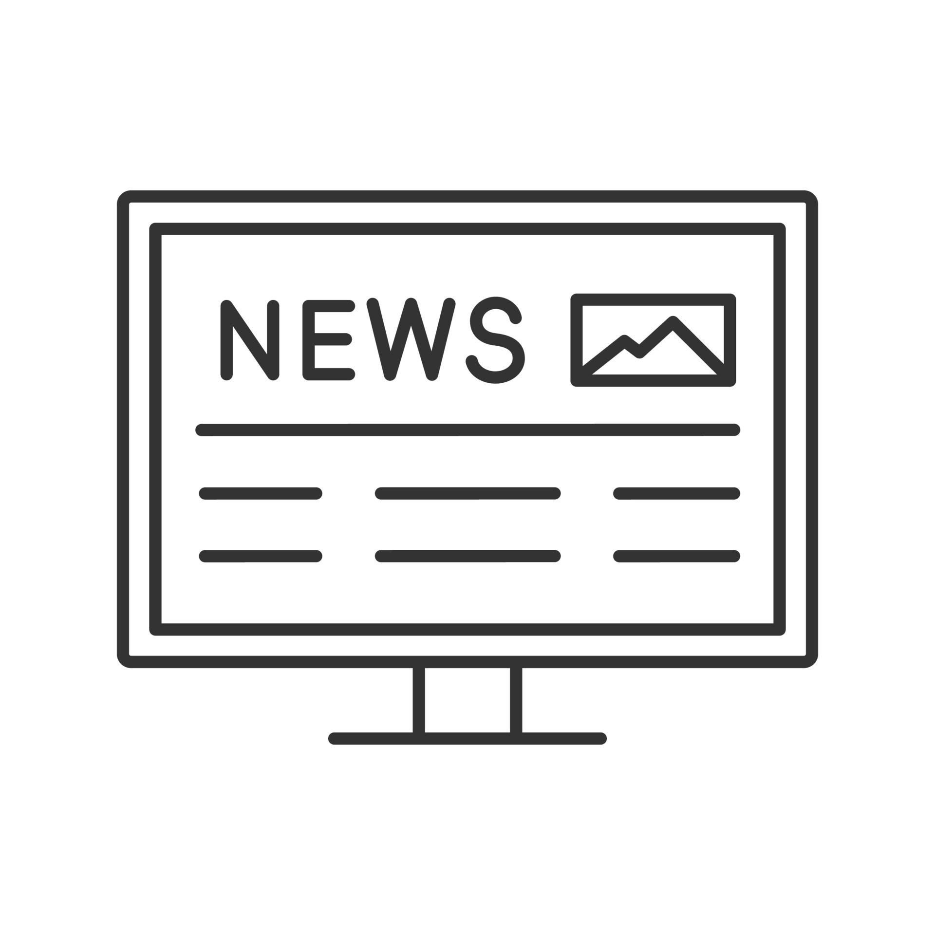 Electronic Newspaper Linear Icon Thin Line Illustration Online News On Pc Contour Symbol electronic-newspaper-linear-icon-thin-line-illustration-online-news-on-pc-contour-symbol