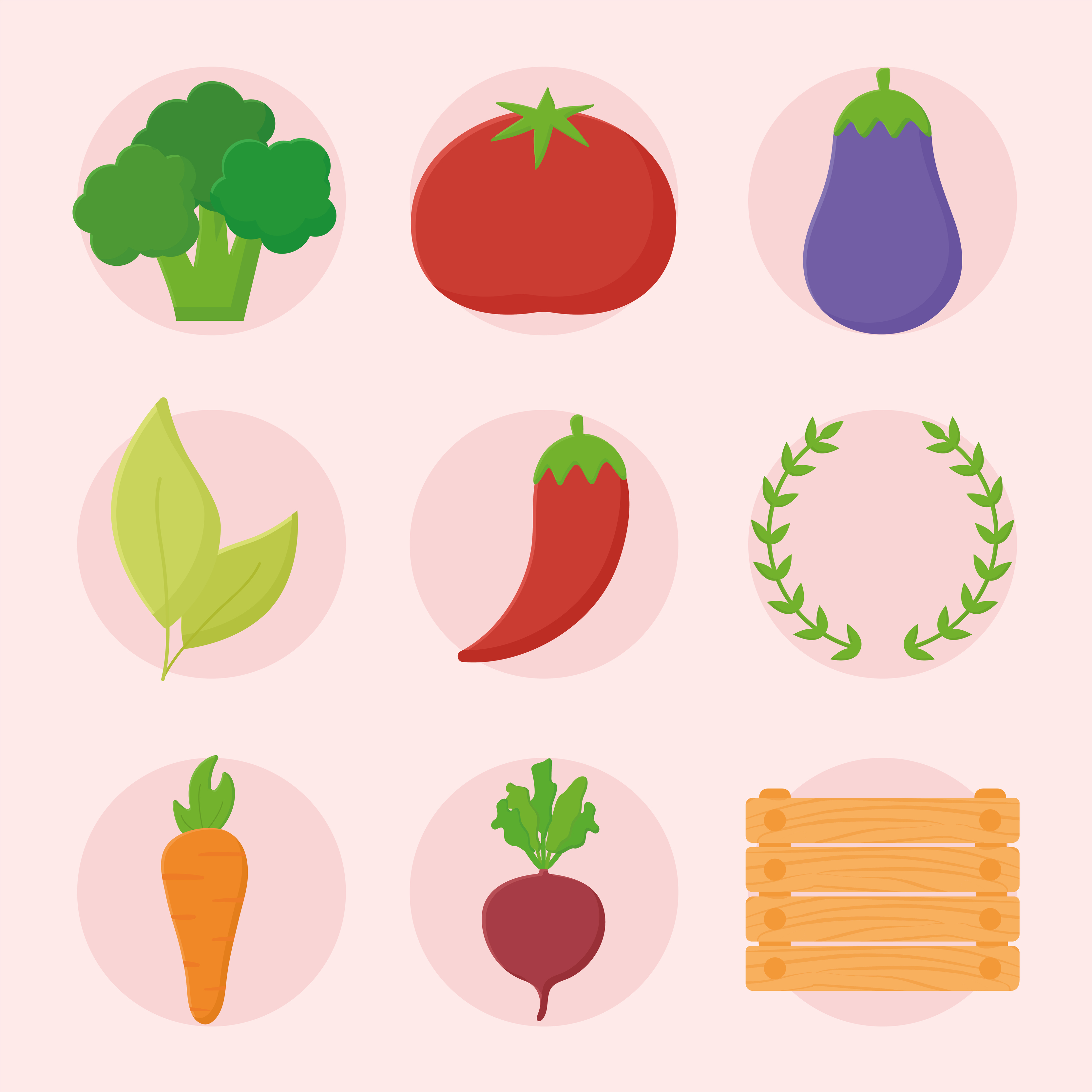 nine vegetables design 4057872 Vector Art at Vecteezy