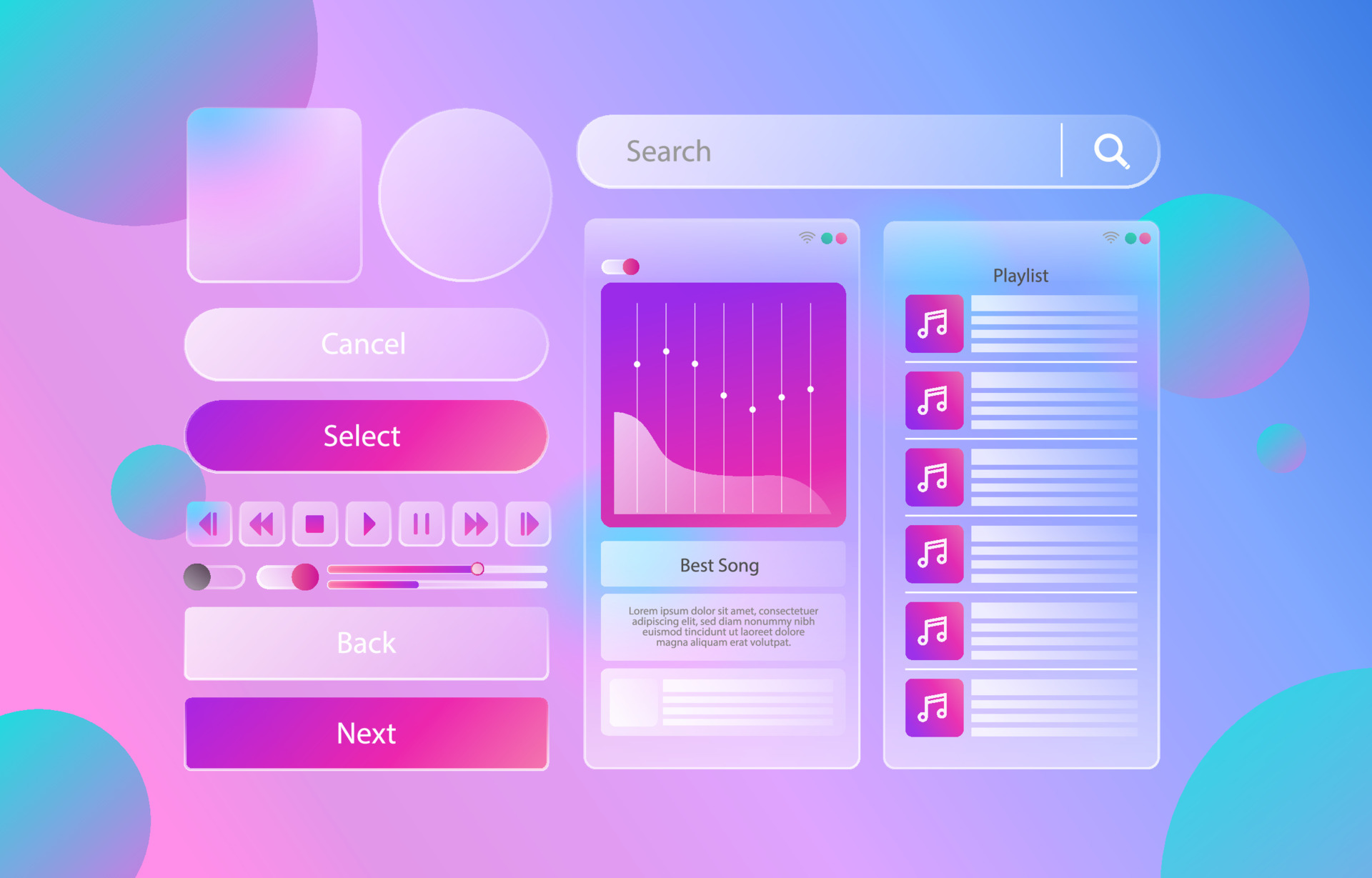 Glassmorphism Button Icon Template 4076895 Vector Art at Vecteezy