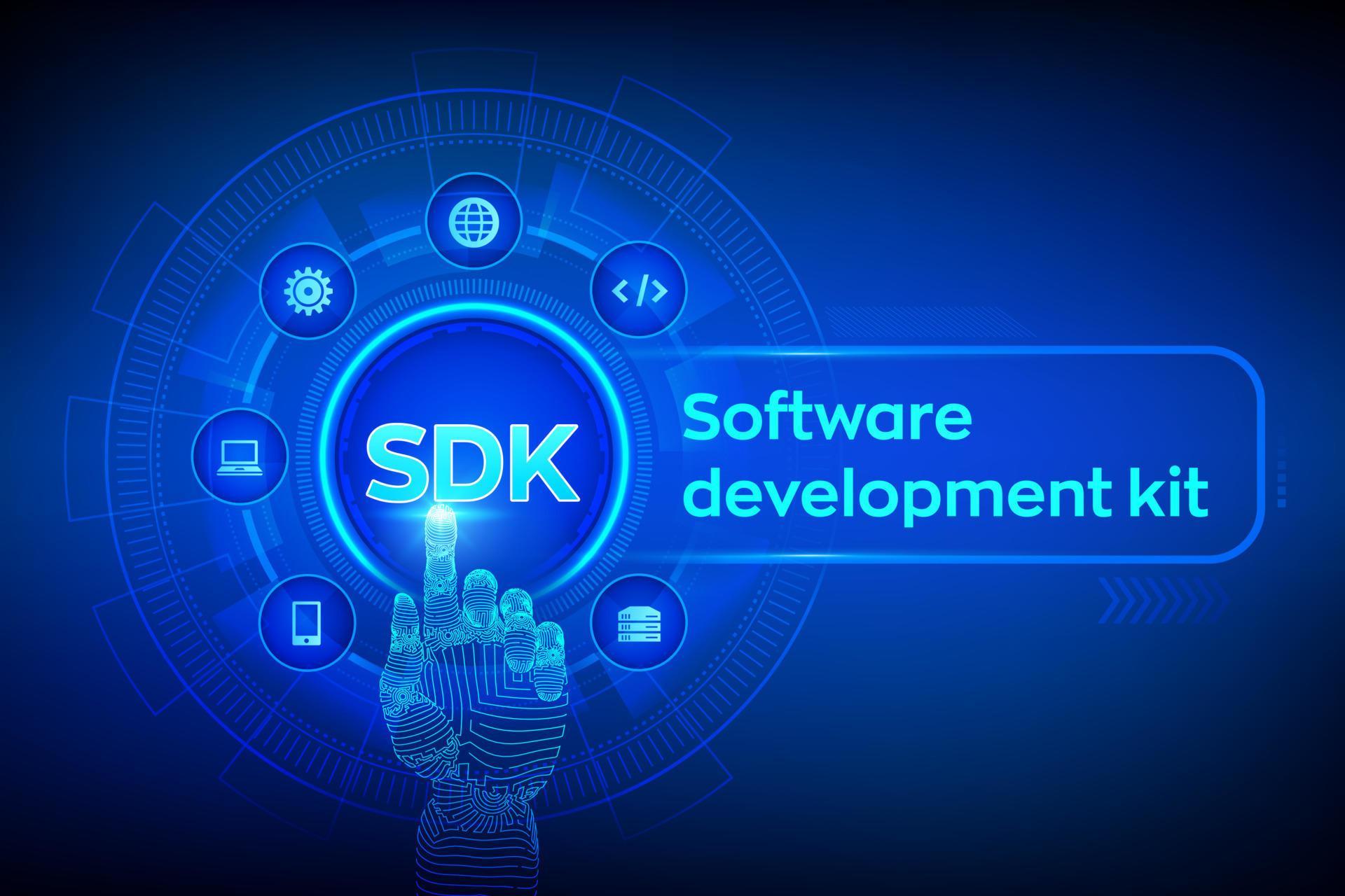 SDK. Software development kit programming language technology concept ...