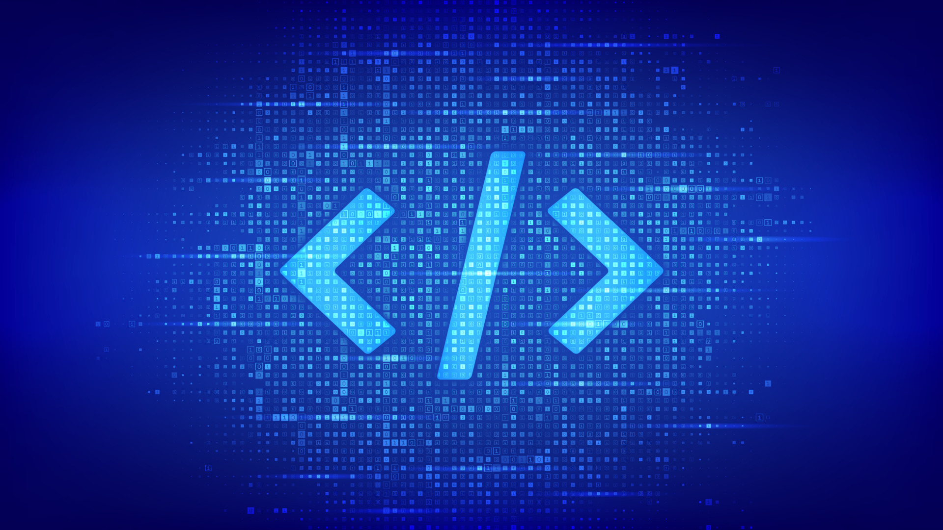 Programming Code Coding Or Hacker Background Programming Code Icon Made With Binary Code