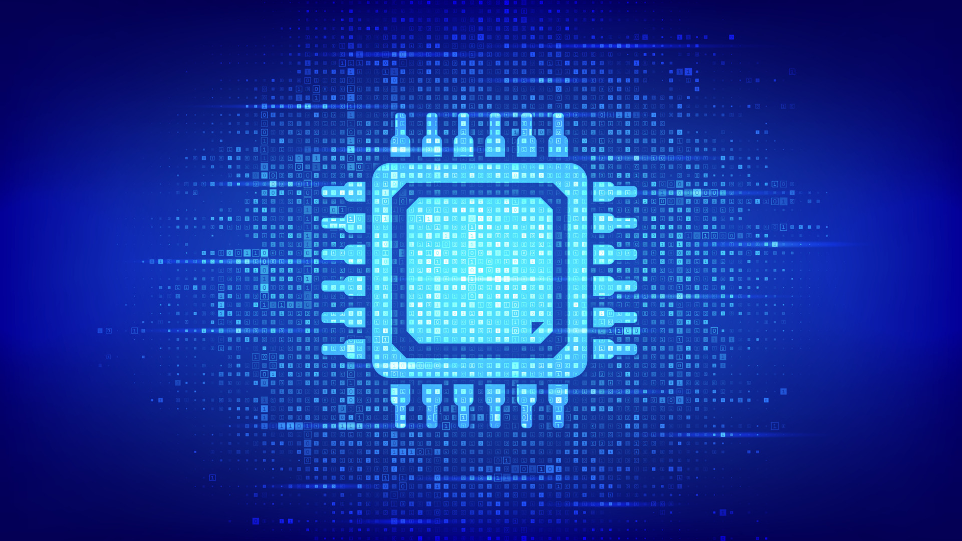 Processor Cpu Microprocessor Or Chip Icon Made With Binary Code Computer Chip Ai Chipset
