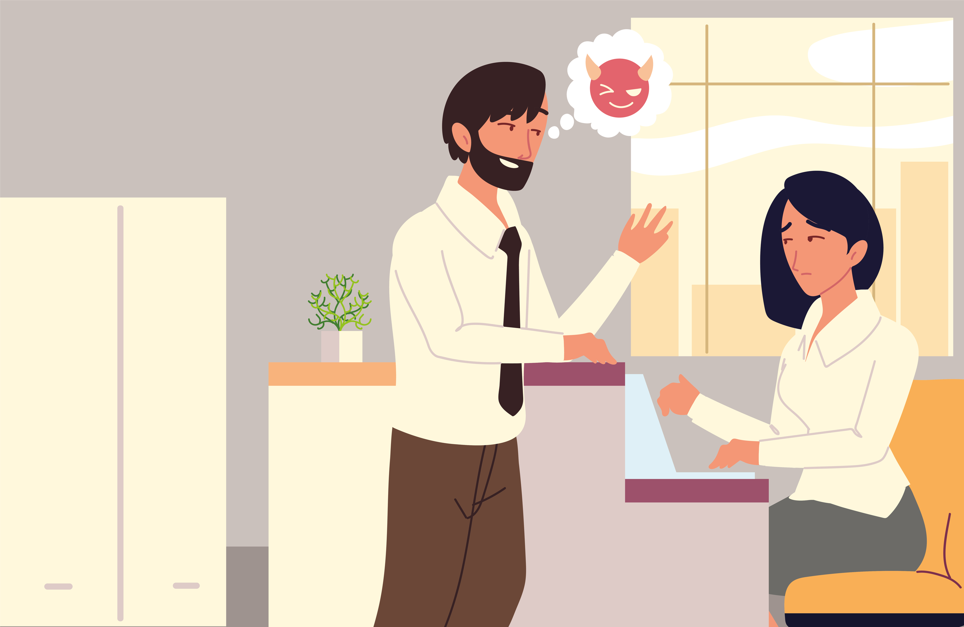 Workplace Harassment Workers 4100697 Vector Art At Vecteezy