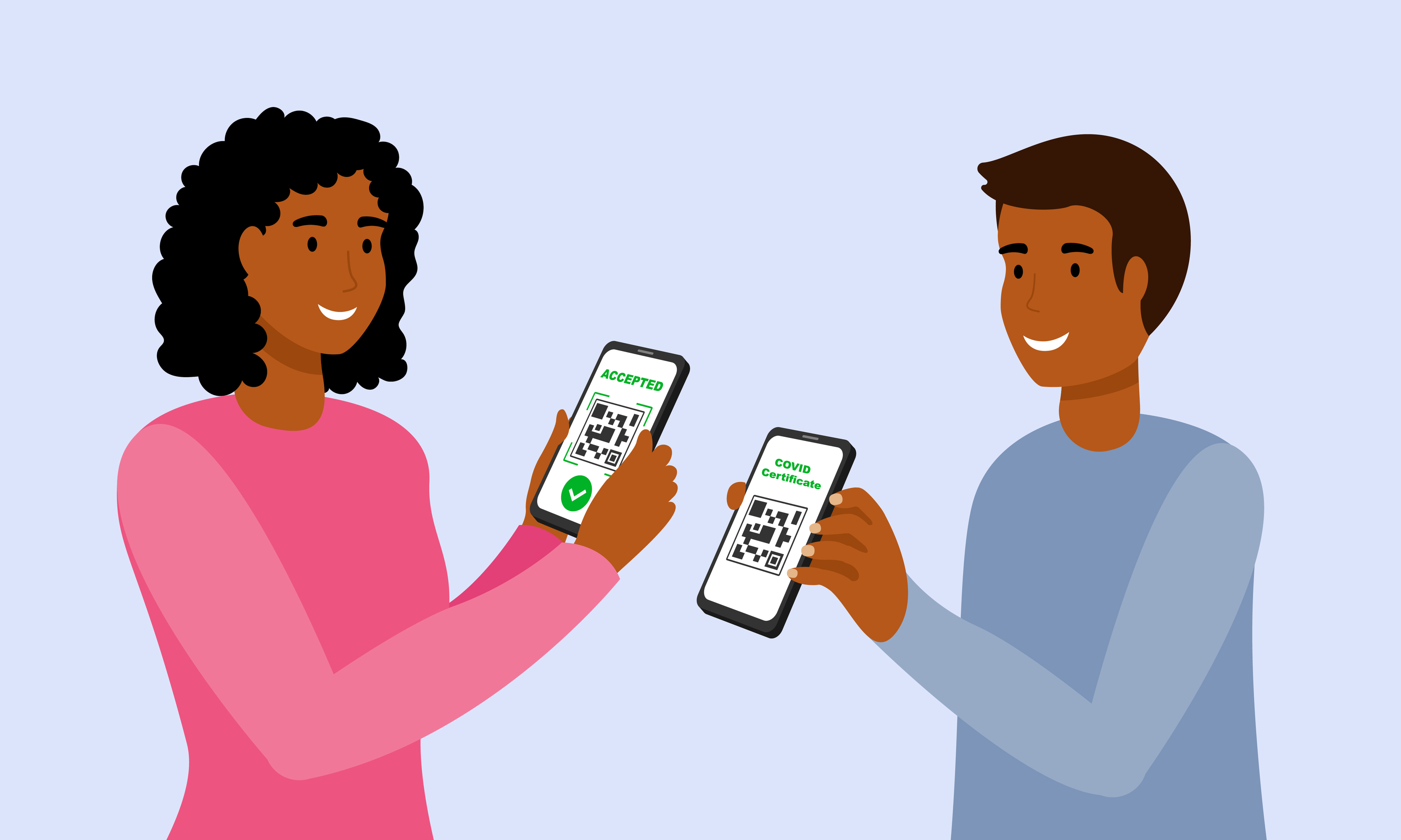 Black People scanning QR code on a smartphone screen covid certificate ... Black People scanning QR code on a smartphone screen covid certificate ...