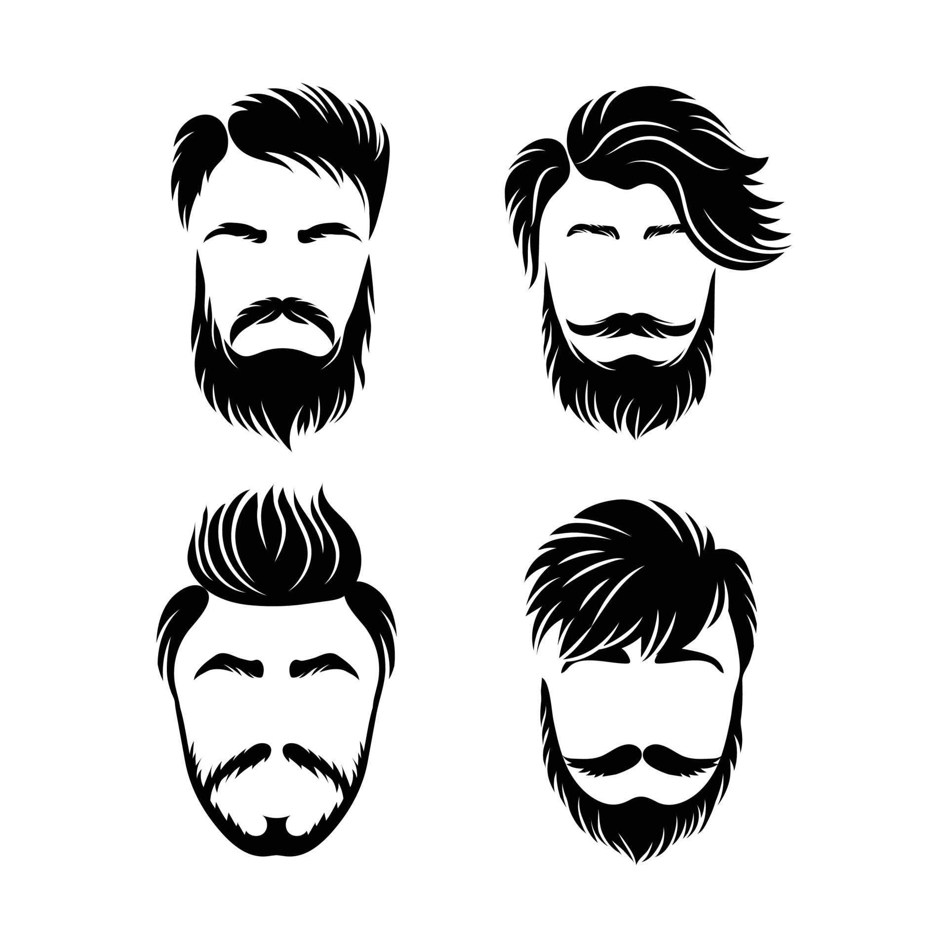 Man Hair Style Shaved Haircut Barber Grooming Different Stylish