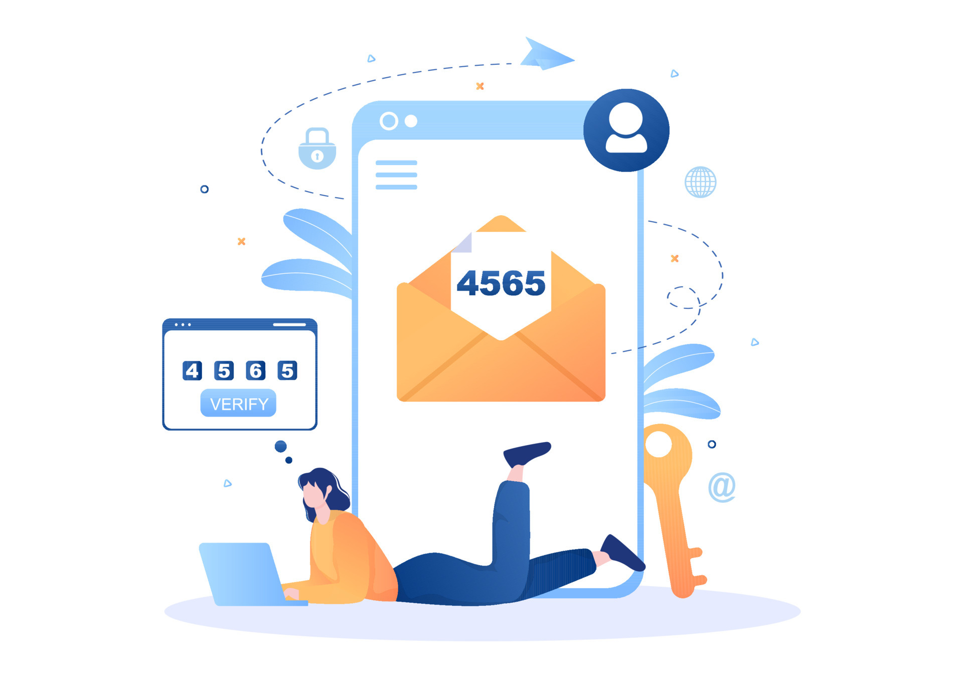 2fa Two Steps Authentication Password Secure Notice Login Verification