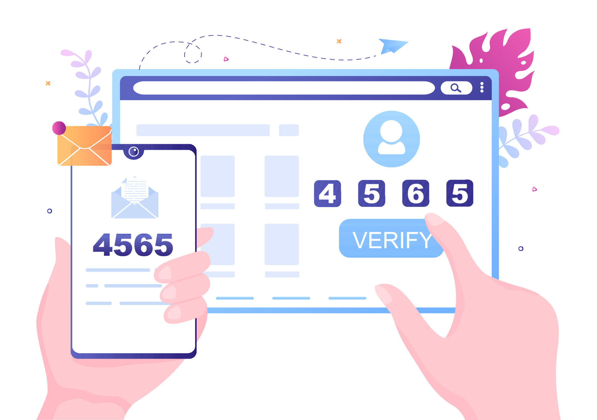 2fa Two Steps Authentication Password Secure Notice Login Verification