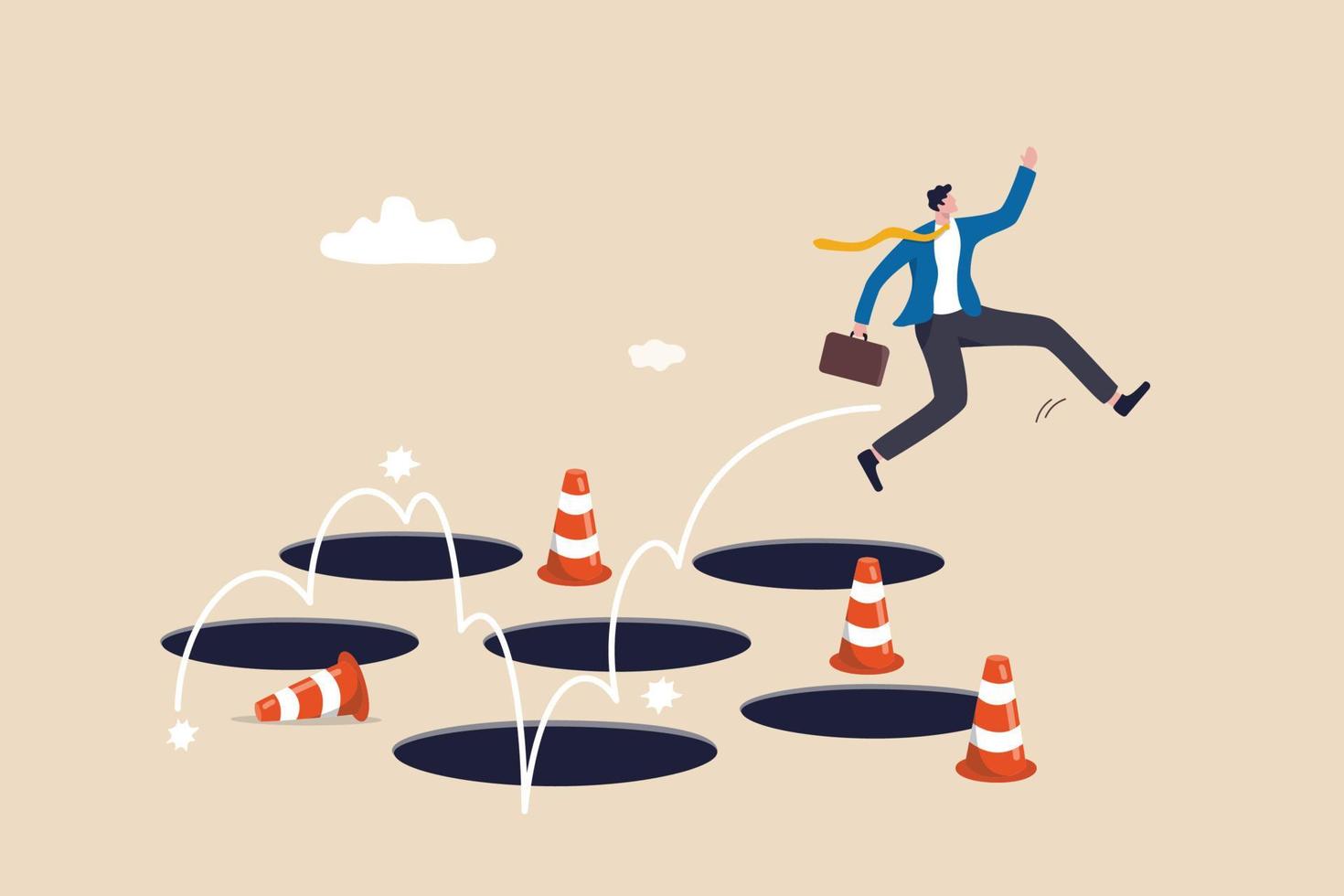 Avoid pitfall, adversity and brave to jump pass mistake or business ... Avoid pitfall, adversity and brave to jump pass mistake or business ...