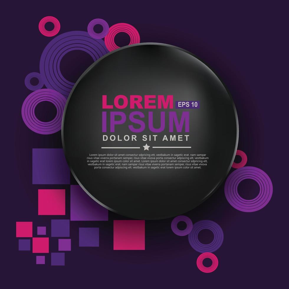 Abstract circle geometric pattern design and background for element ...