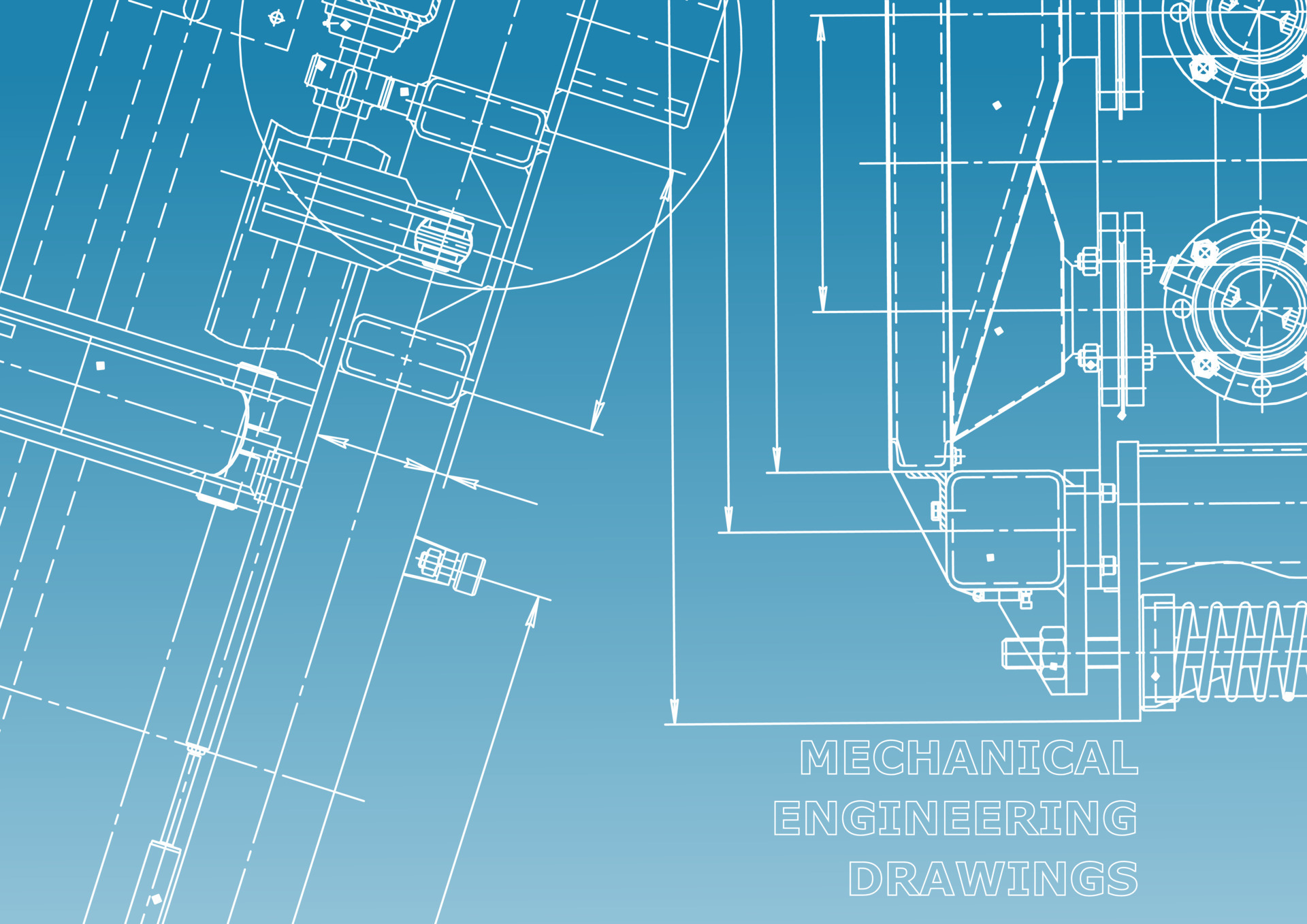 Computer aided design systems. Technical illustrations, backgrounds ...