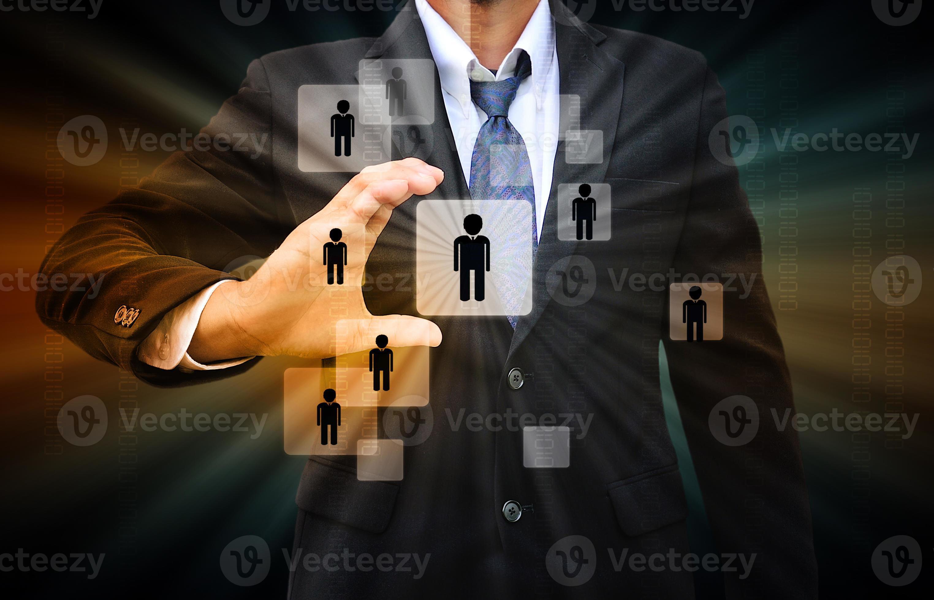 Businessman Choosing the right person 4183804 Stock Photo at Vecteezy