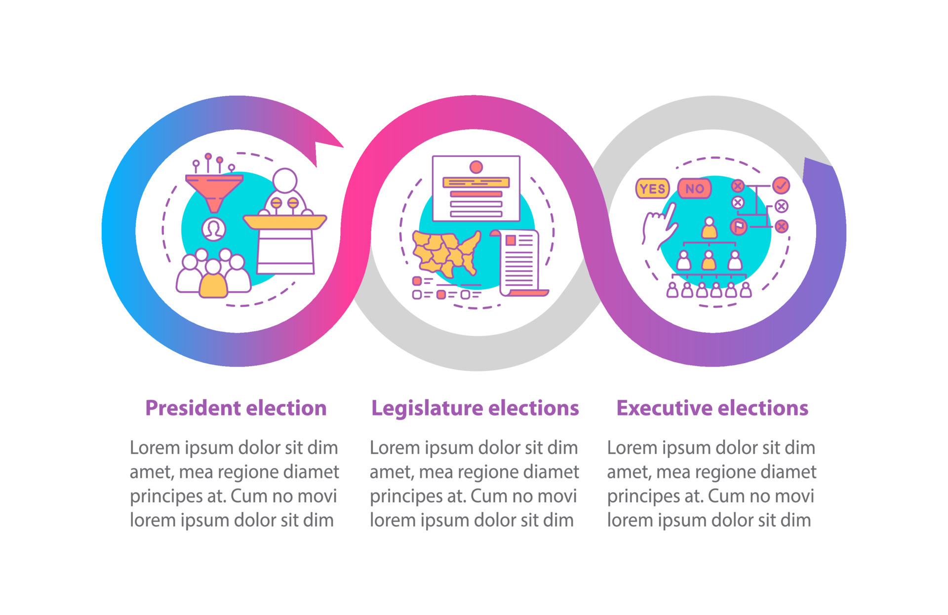 Election day vector infographic template. Business presentation design ...