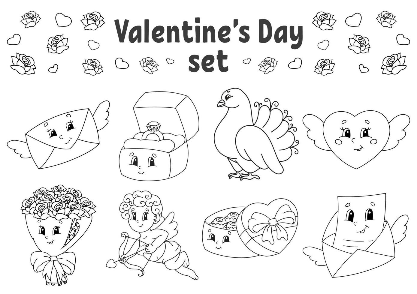 Valentine Black And White Clipart