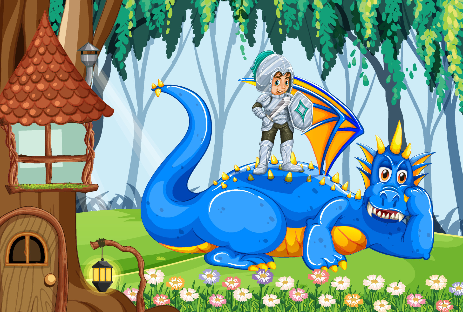 Enchanted Dragon Scene Enchanted Dragon Scene