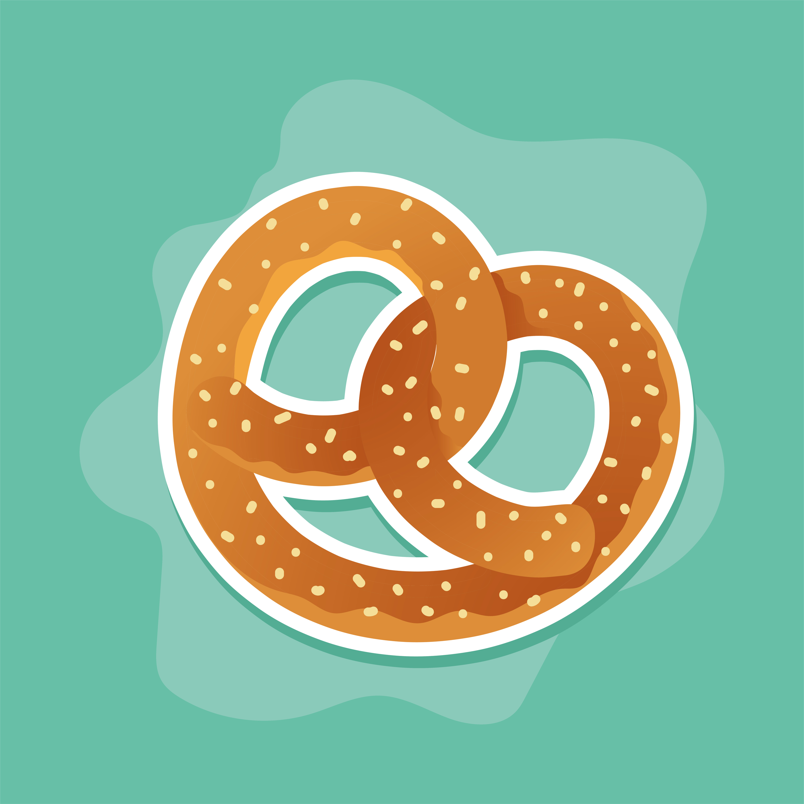 Salty Pretzel Snack 4203699 Vector Art At Vecteezy