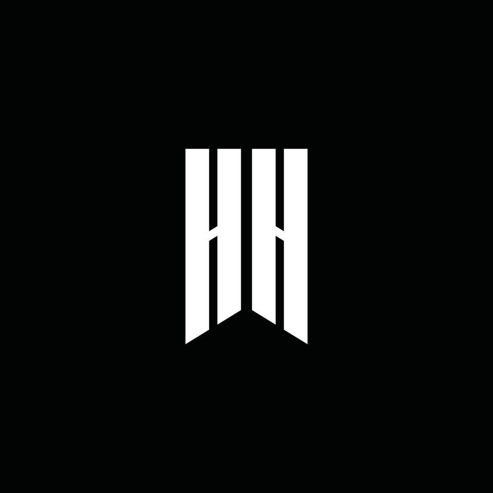 HH logo monogram with emblem style isolated on black background 4205197 ... HH logo monogram with emblem style isolated on black background 4205197 ...