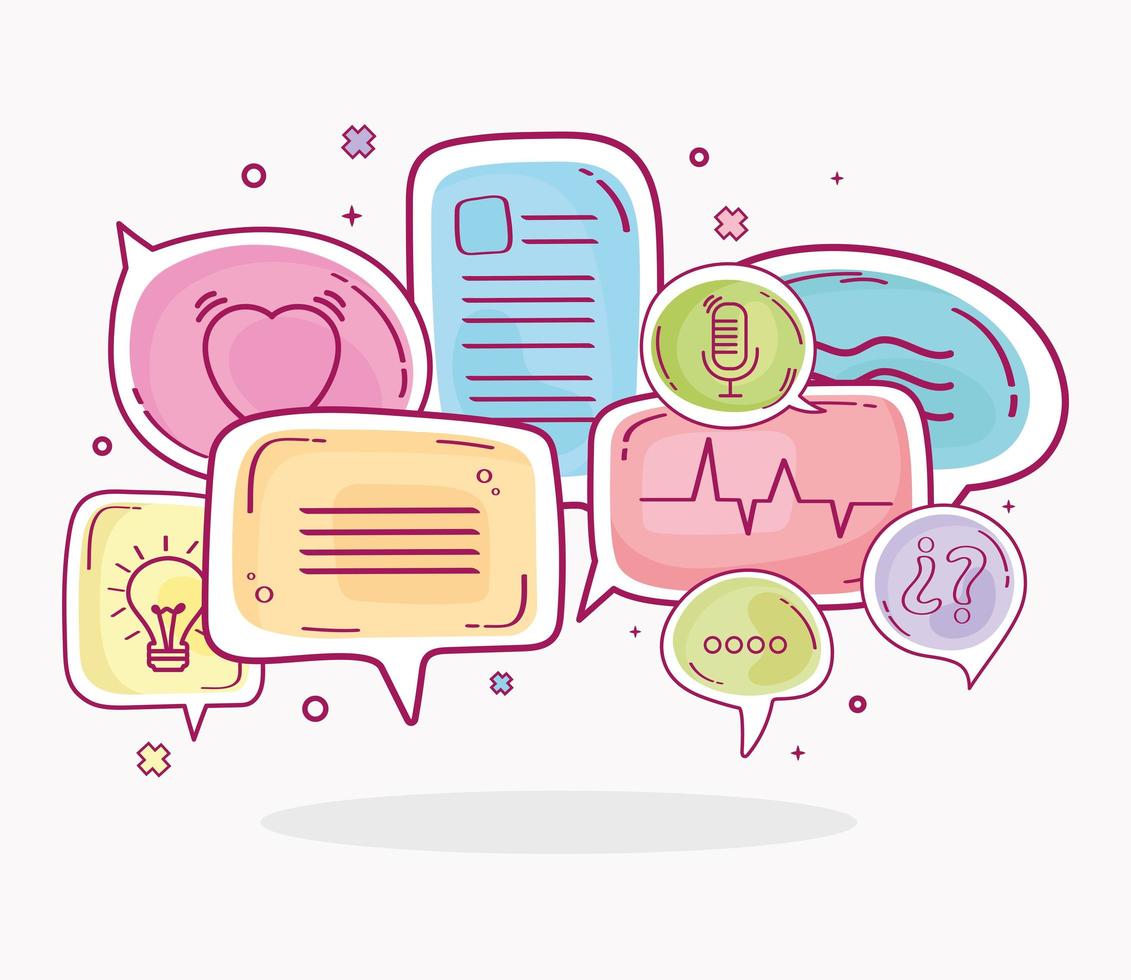 speech bubbles designs 4210189 Vector Art at Vecteezy